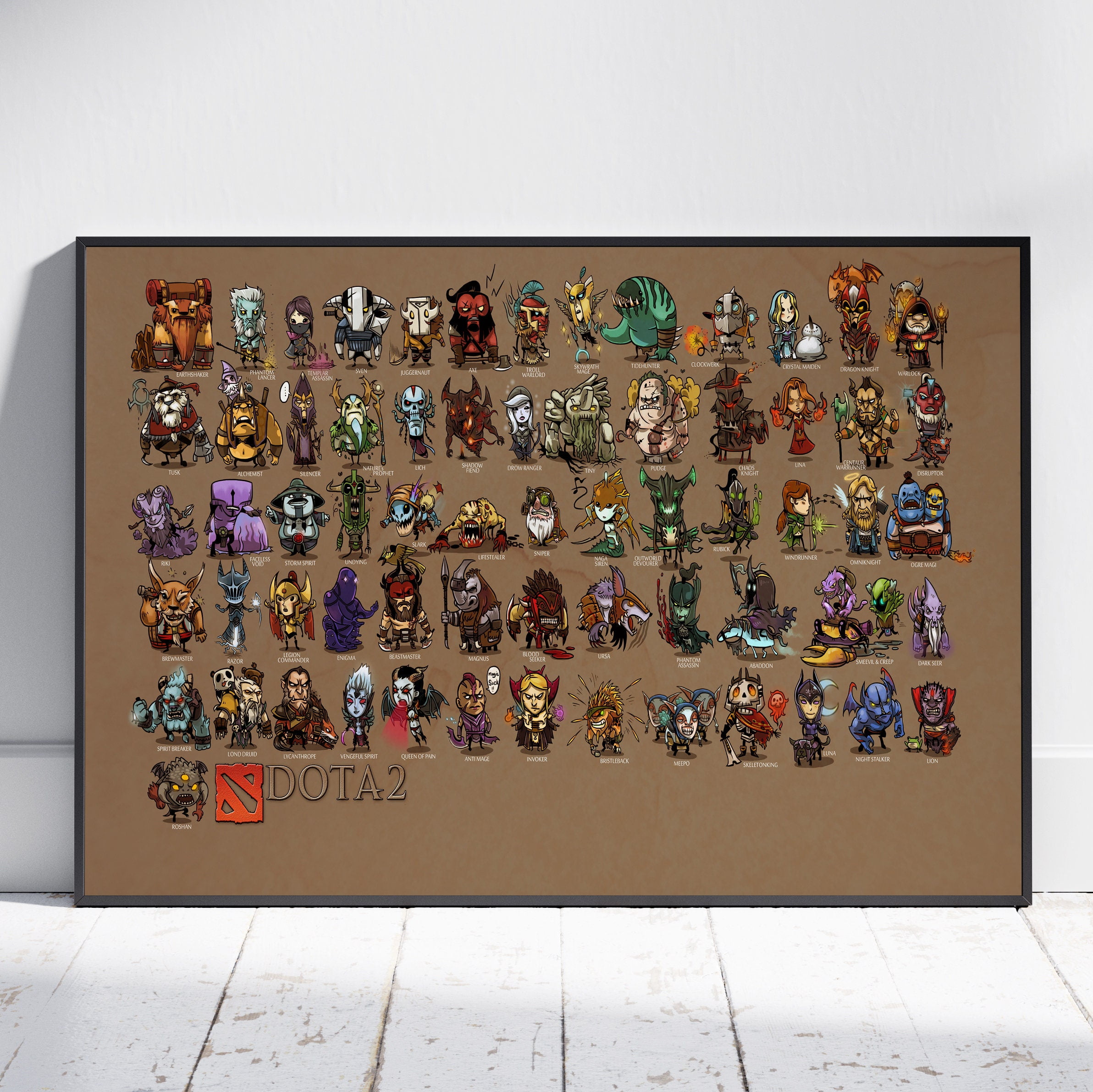 POSTER Dota 2 Poster, Defense of the Ancients Wall Art, Game Poster ...