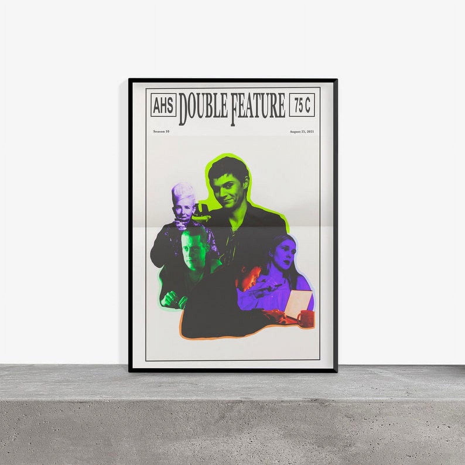 POSTER Double Feature AHS American Horror Story Magazine Cover Print ...