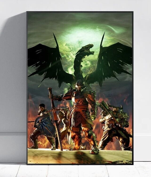 POSTER Dragon Age Poster, The Inquisitor Wall Art, Rolled Print, Game ...