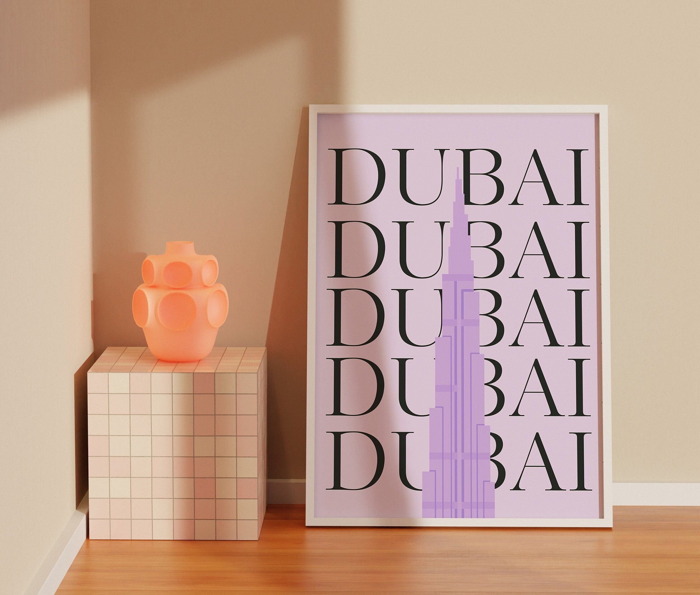 Poster Dubai Travel Print-Burj Al Arab Poster -Cute Dubai UAE Travel ...