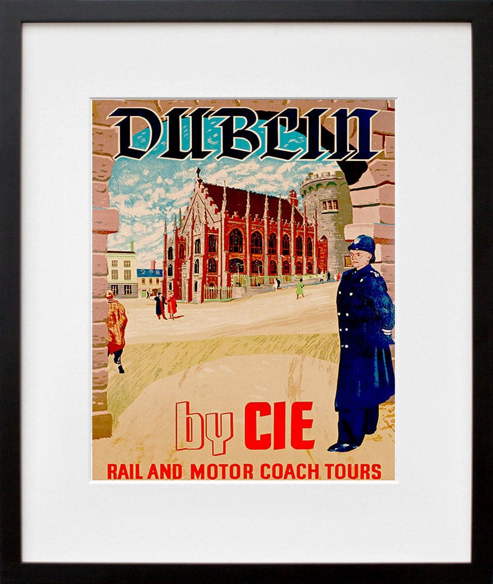 POSTER Dublin Ireland Art Print Irish Travel Poster Home Decor (ZT308 ...