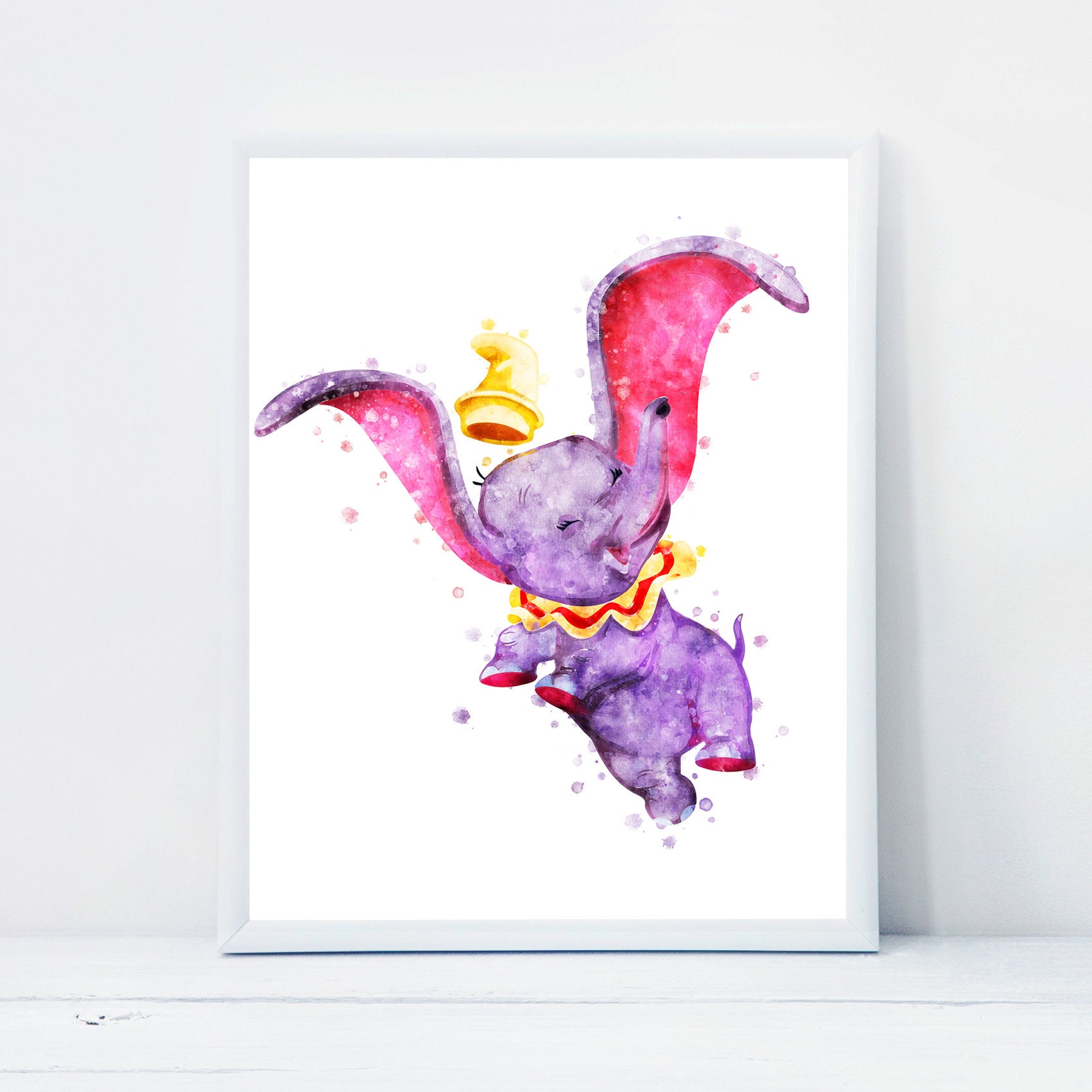 POSTER Dumbo Print Dumbo Flying Elephant Watercolor Poster Dumbo Quote ...