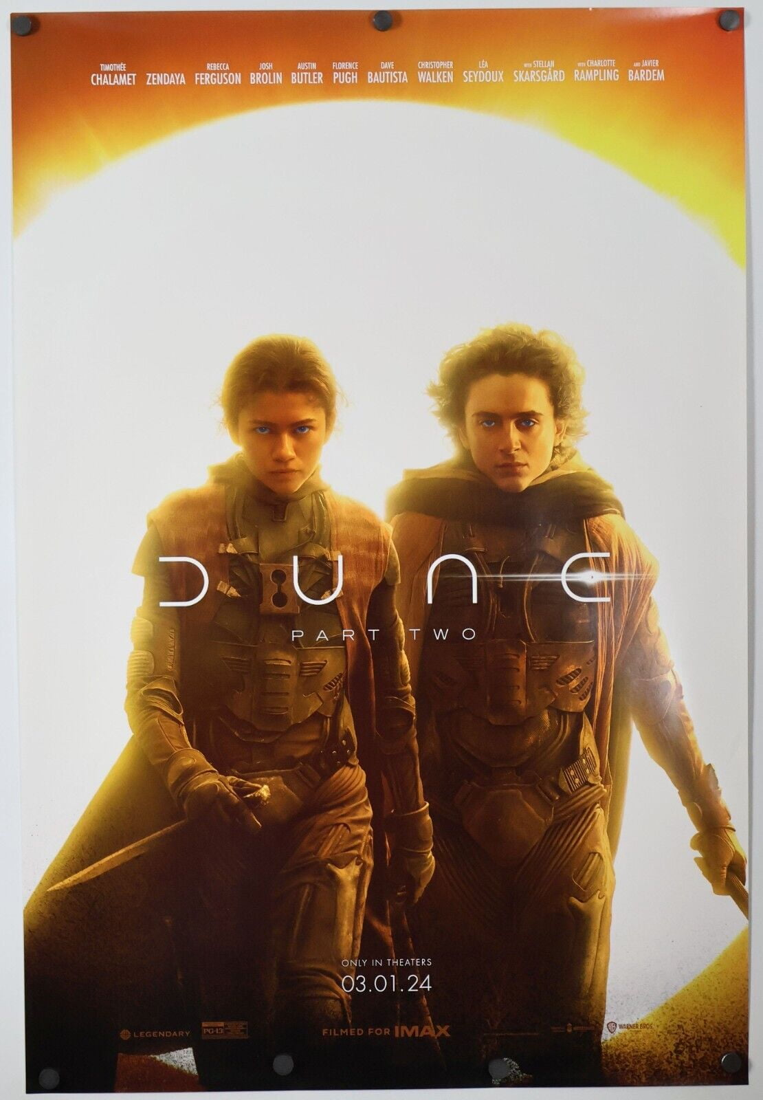POSTER Dune Part Two 2 - original DS movie poster Style B - 2023 Chalamet-24x36-UNFRAMED ...
