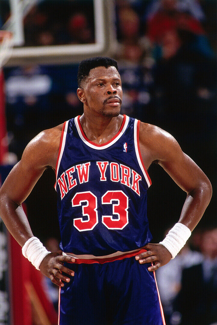 POSTER Dunk Block Star Patrick Ewing Basketball Wall Art Home Decor ...