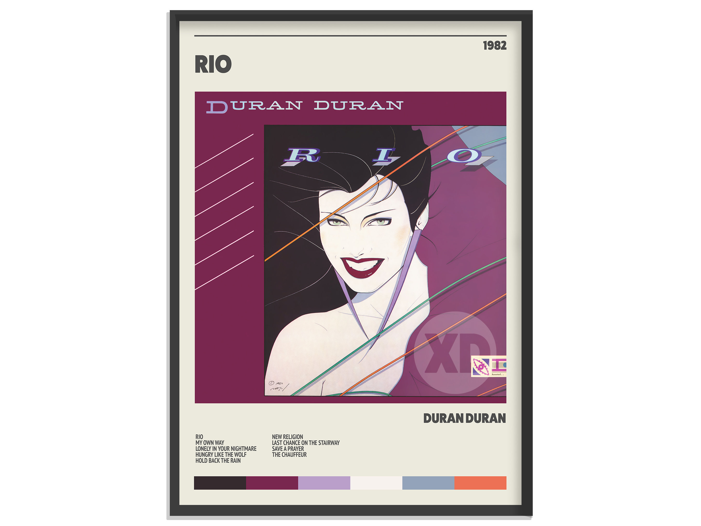 POSTER Duran Duran - Rio - Retro Album Print | Music Poster - Matte ...