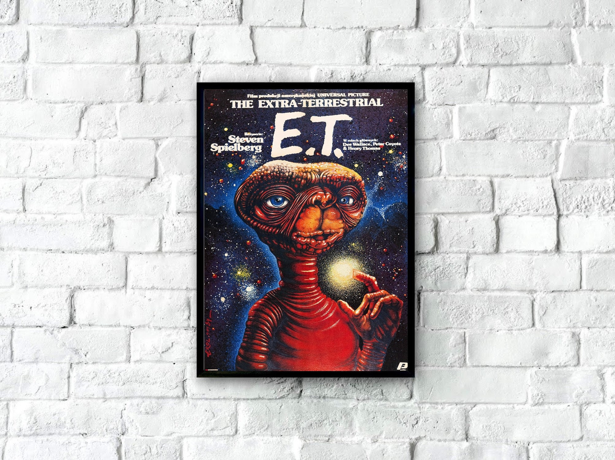 POSTER E.T. the Extra Terrestrial Movie Poster - ET Print, ET Art, ET ...