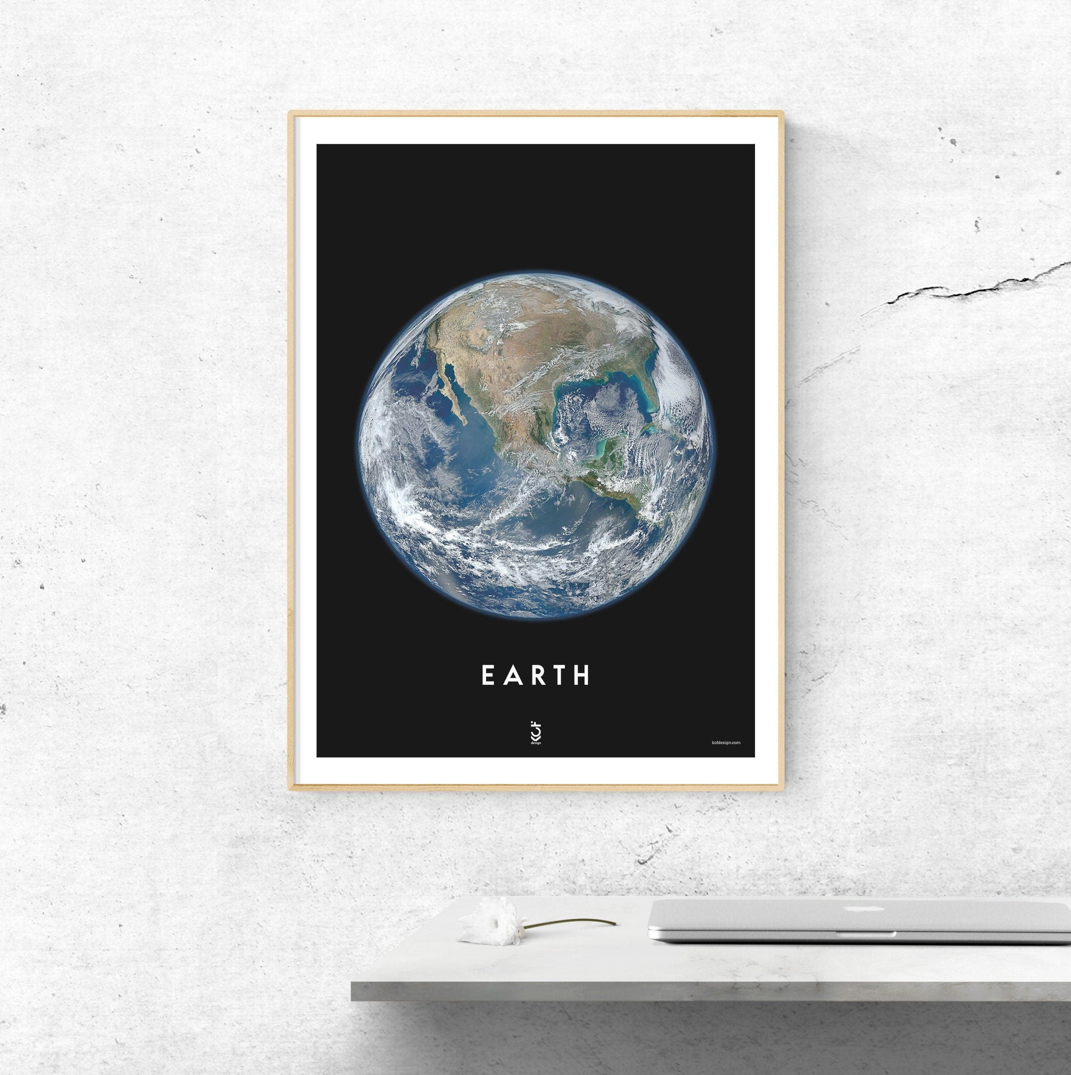POSTER EARTH Poster. Earth Art. Earth Home Decor. Full View Earth ...