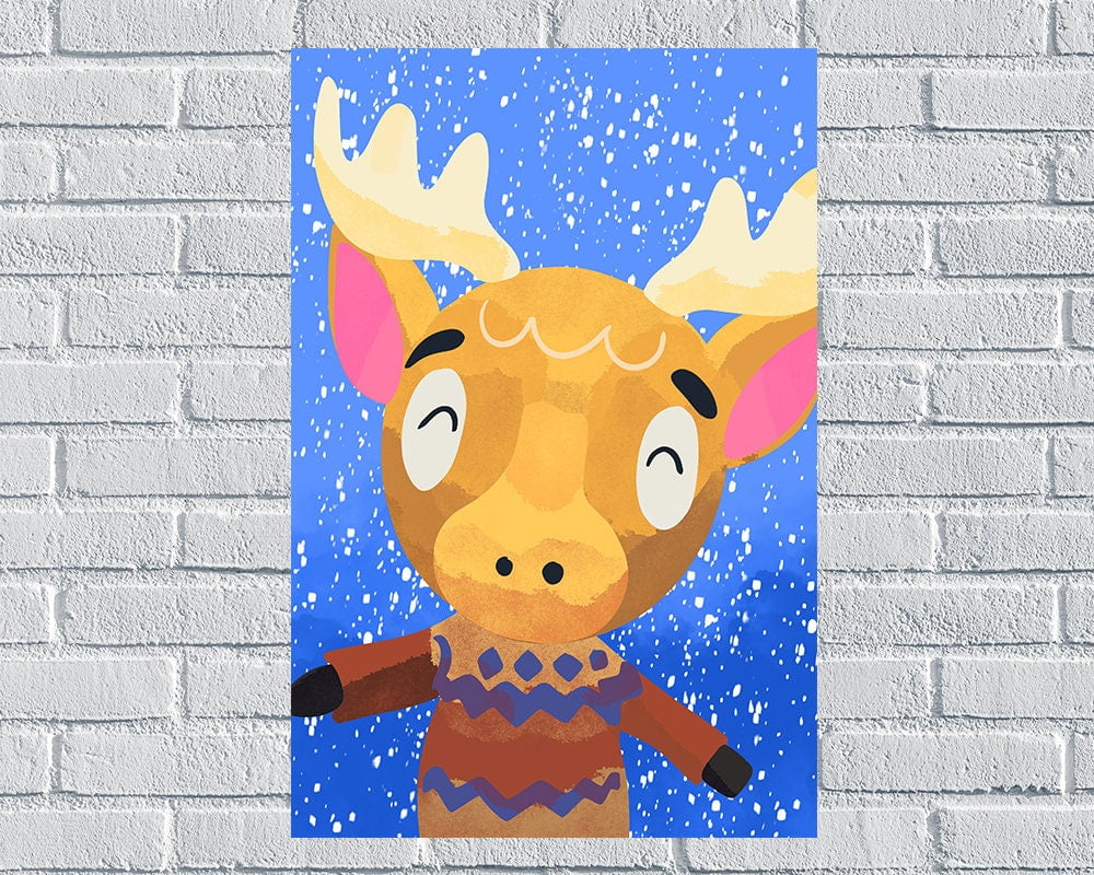 POSTER ERIK Animal Crossing New Horizons Harv's Island Villager Poster ...