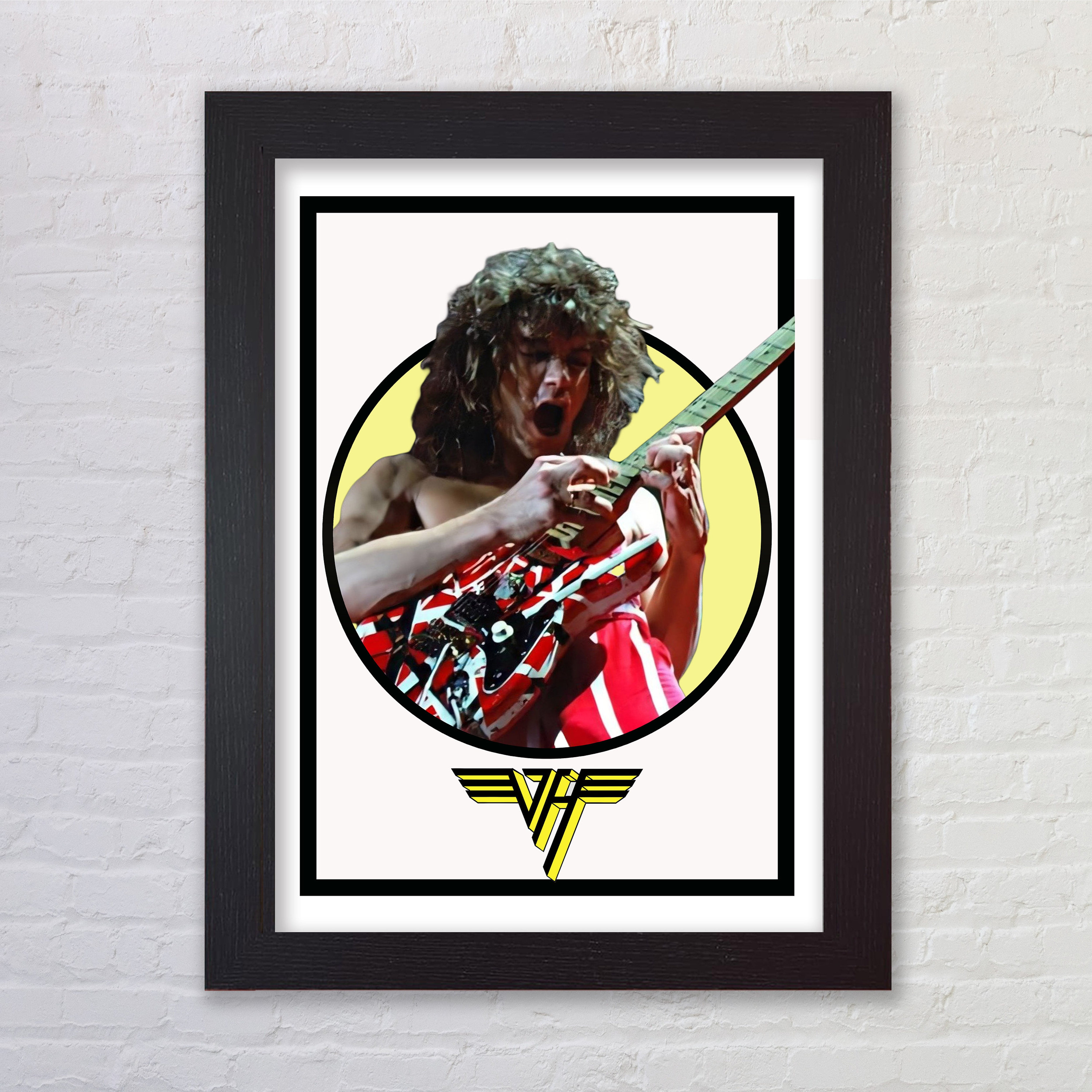 POSTER Eddie Van Halen Wall Art Poster Print Available Framed-UNFRAMED ...