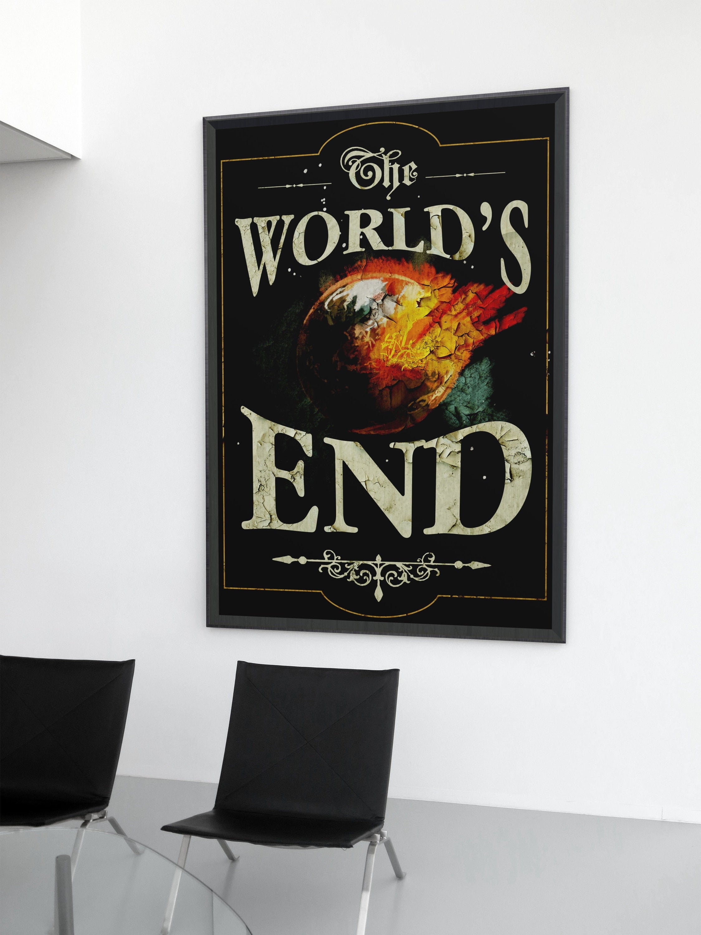 Poster Edgar Wright World's End Inspired - Pub Sign - Movie Prop A4 A3 A2 Art Print-UNFRAMED ...