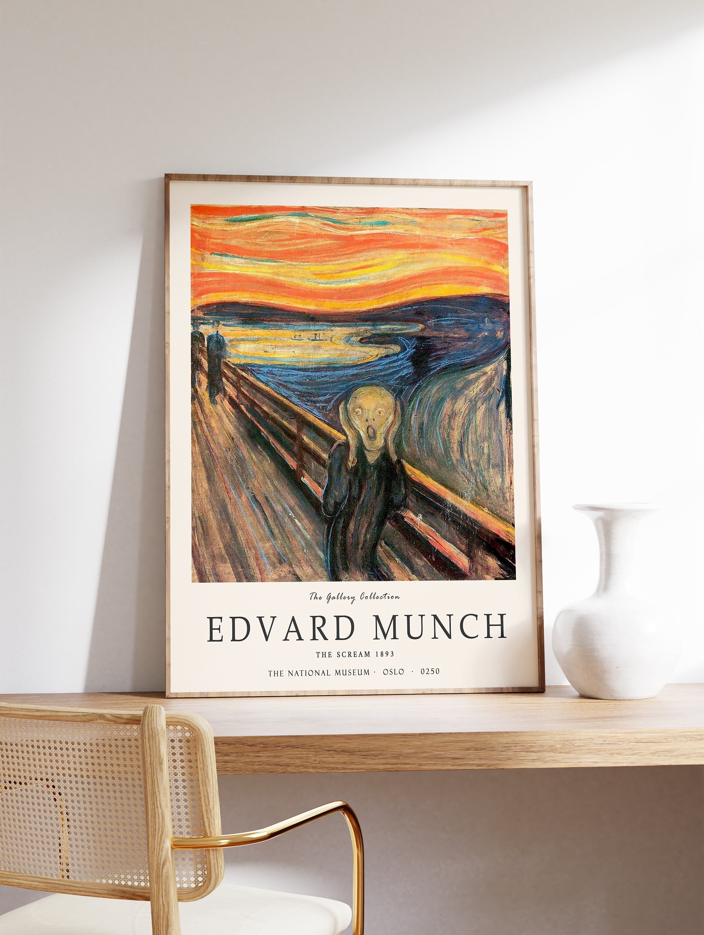 POSTER Edvard Munch Exhibition Poster, The Scream, Expressionist Print ...