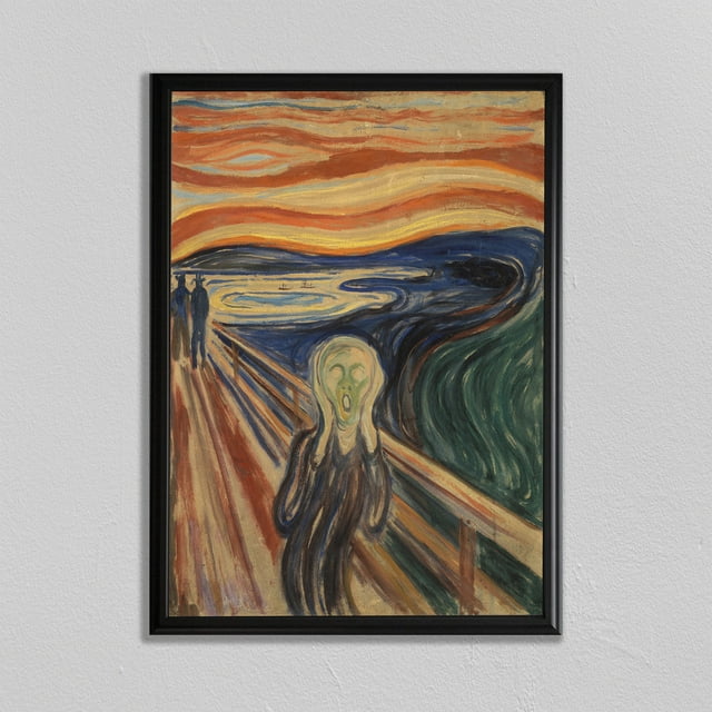 POSTER Edvard Munch Print, The Scream Print, Edvard Munch The Scream ...