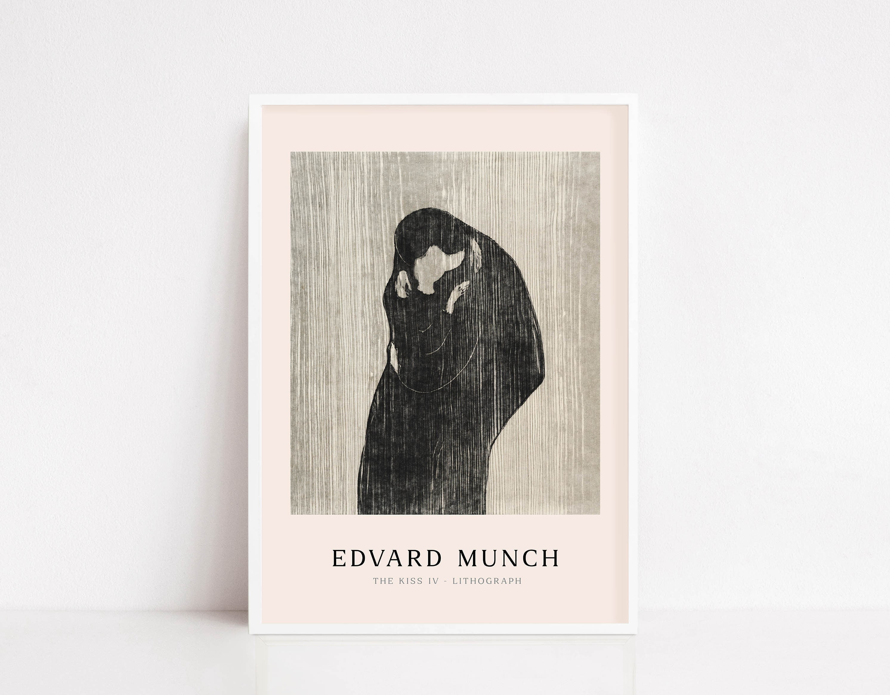 POSTER Edvard Munch the kiss / Edvard munch poster / Edvard munch print ...