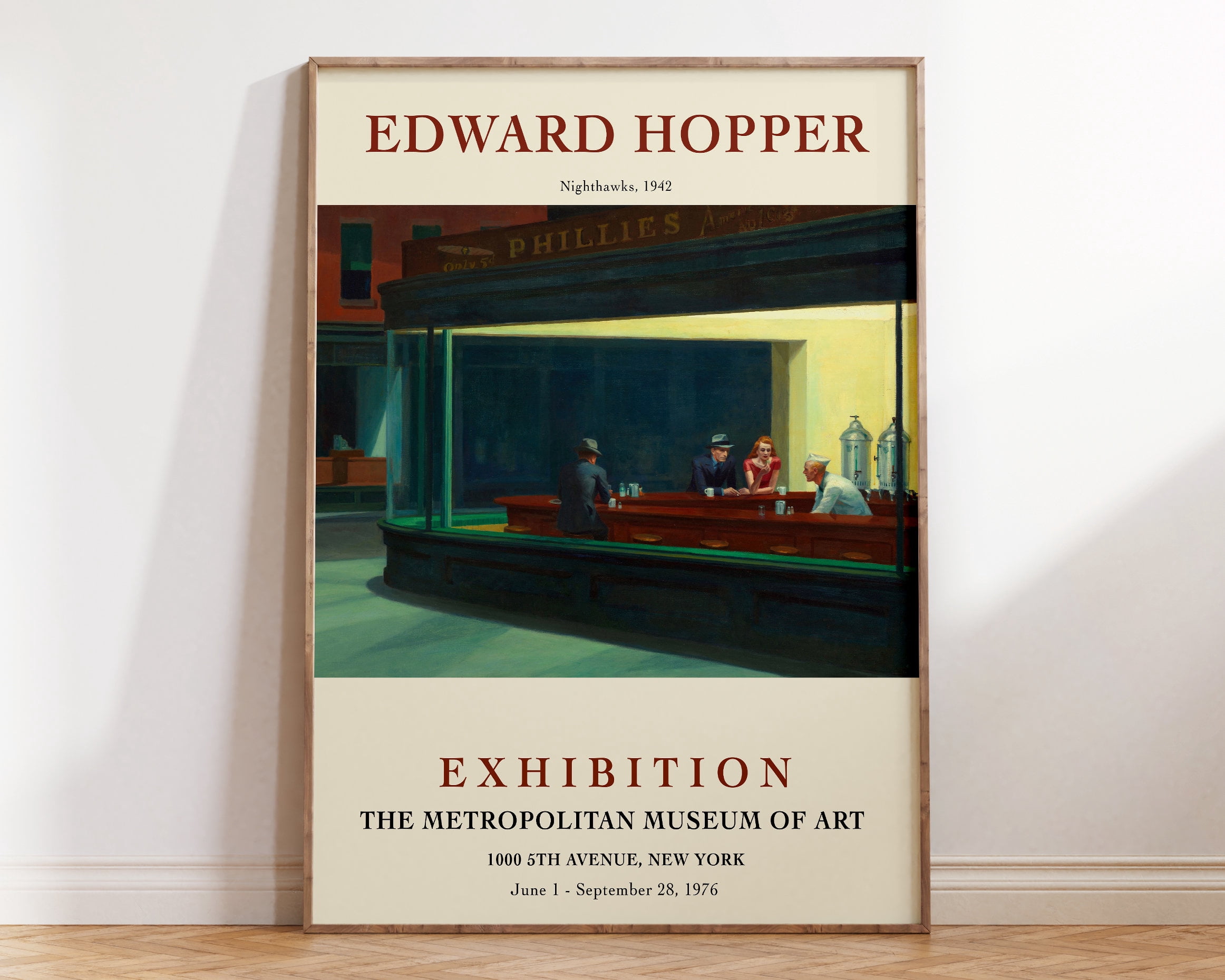 Poster Edward Hopper Exhibition Art Print, American Realism Art, Famous ...