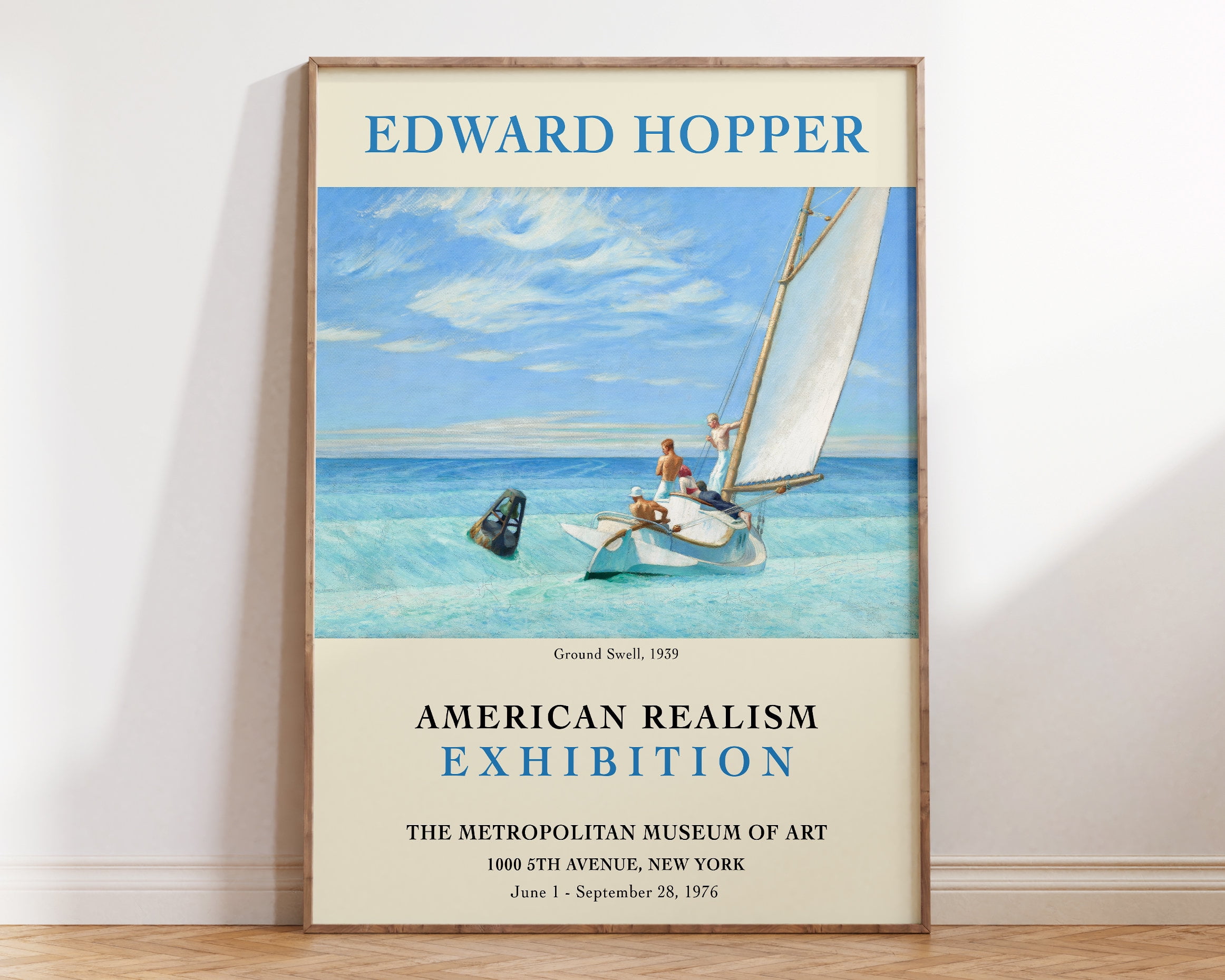 POSTER Edward Hopper Exhibition Poster, American Realism Art, Famous ...