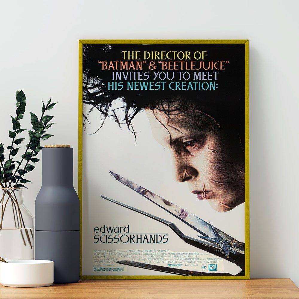 POSTER Edward Scissorhands (1990) Movie Poster - High quality art print ...