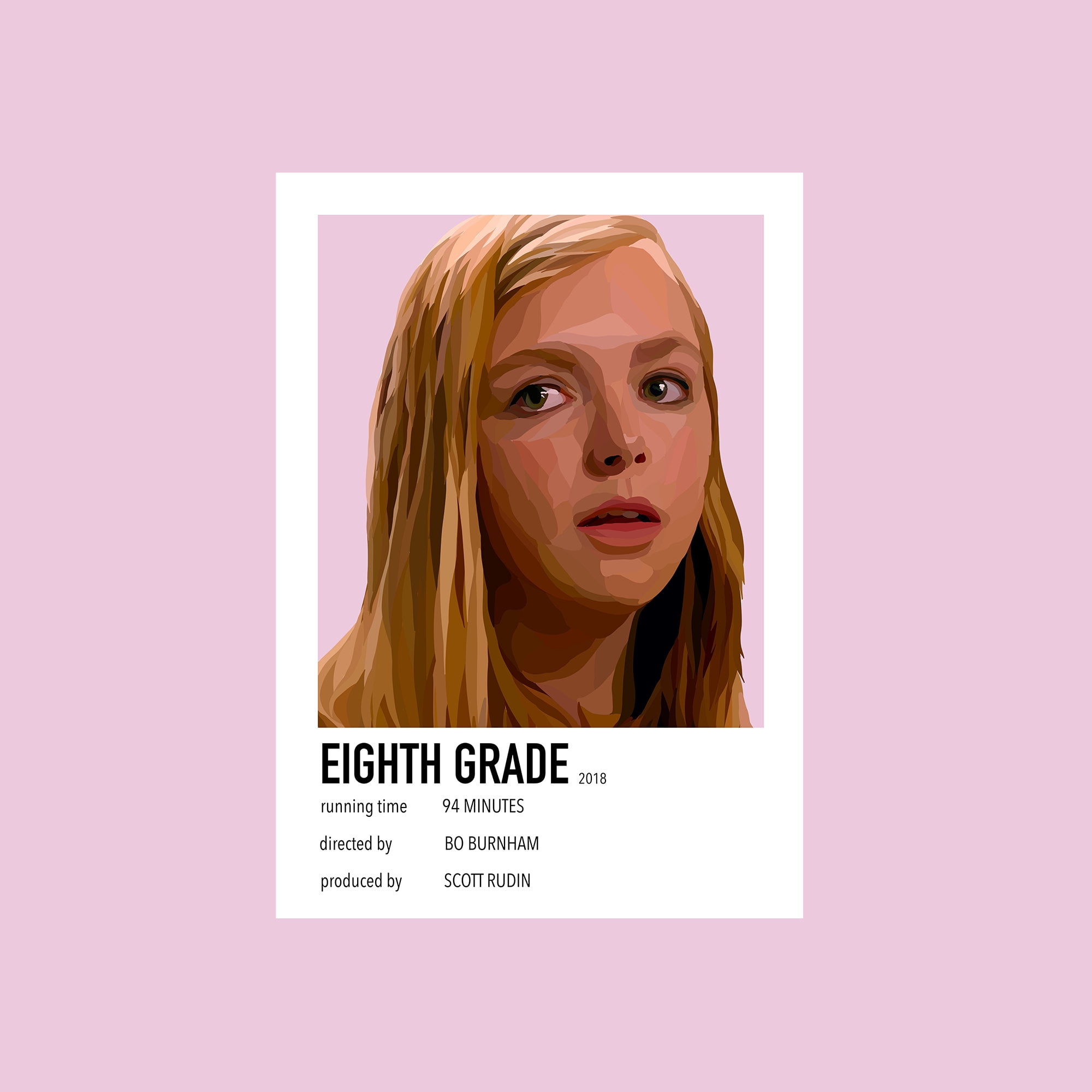 POSTER Eighth Grade Illustration Film Poster-UNFRAMED - Walmart.com