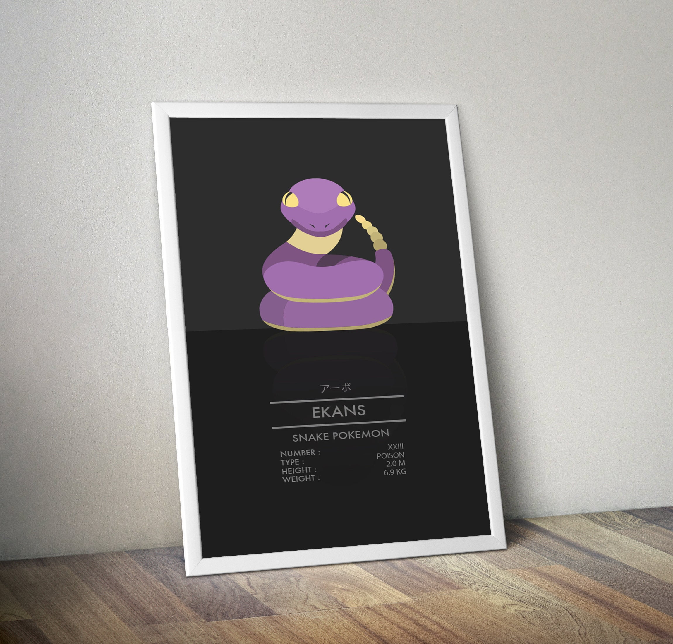 POSTER Ekans Pokemon Poster Pokemon Decor Pokemon Wall Art Pokemon ...