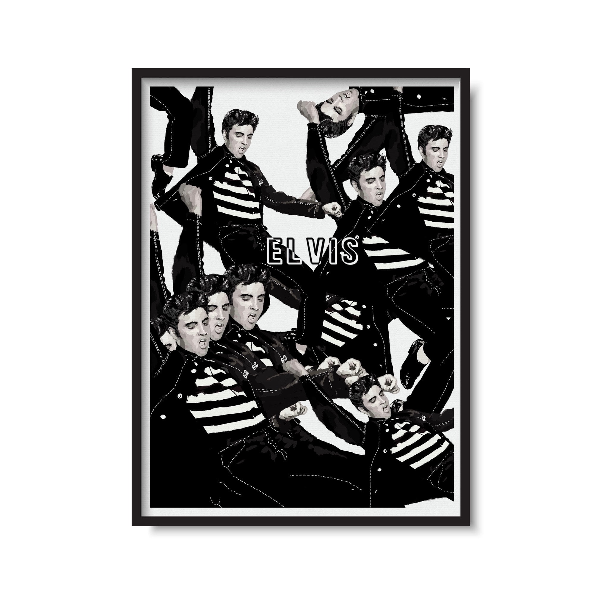 POSTER Elvis Illustration Print | Funky Illustration | Wall Art ...