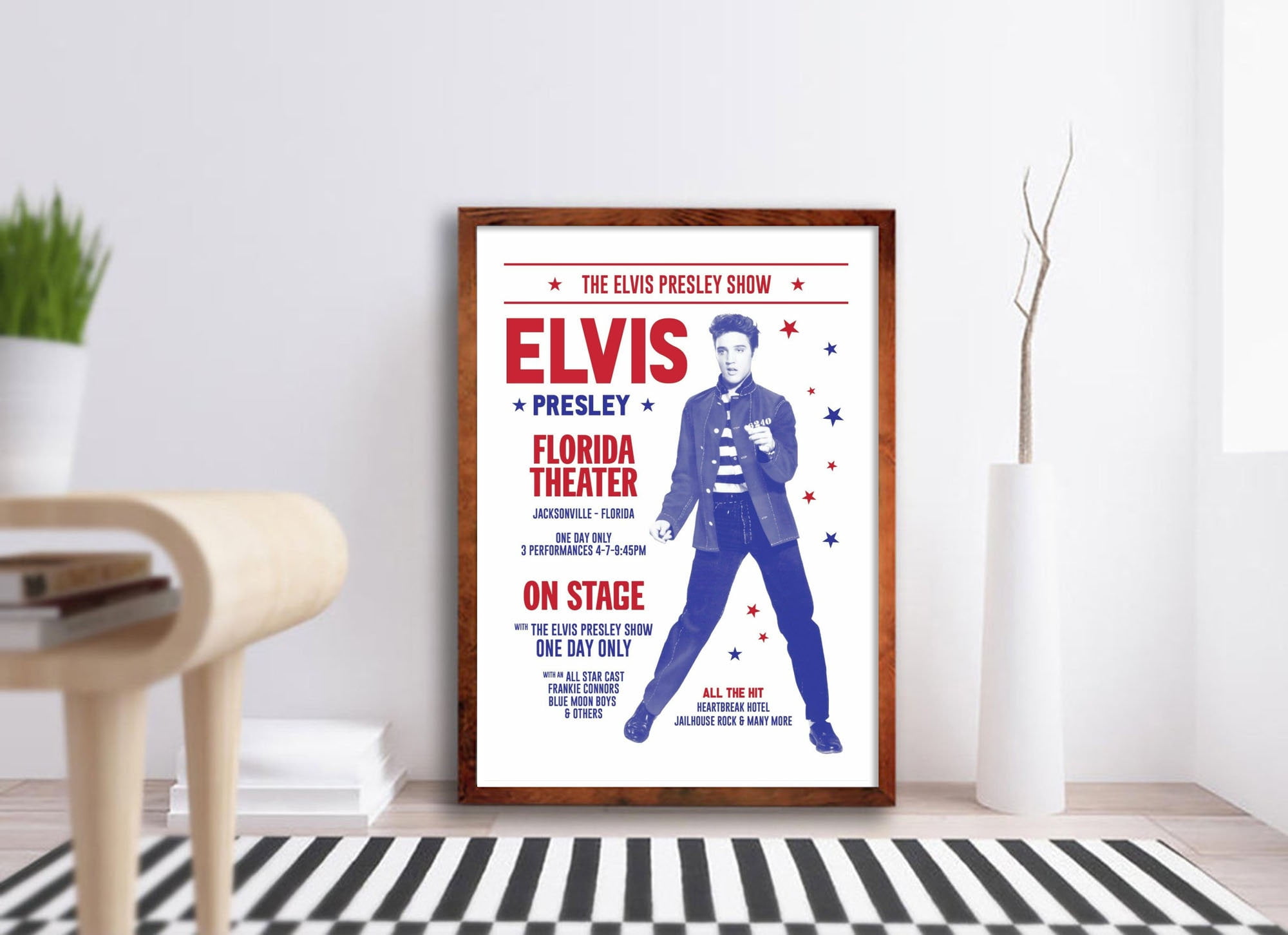 POSTER Elvis Presley Gig / Tour Poster - Rock and Roll - Music Wall Art ...
