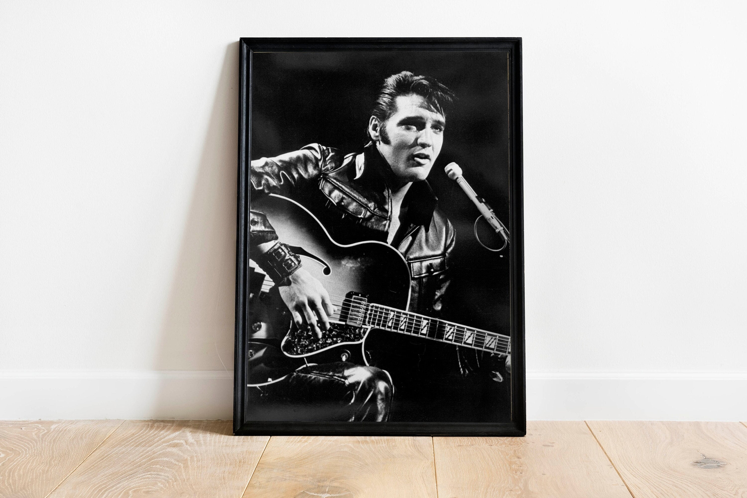 POSTER Elvis Presley black and white poster print,1950s 1960s American ...