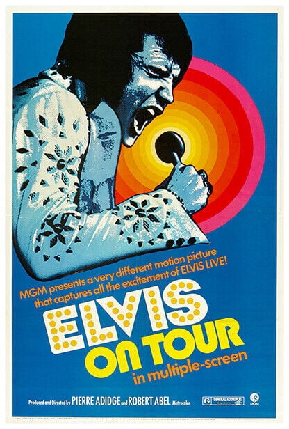 POSTER Elvis on Tour - Elvis Presley - 1972 - Movie Poster - US Release ...