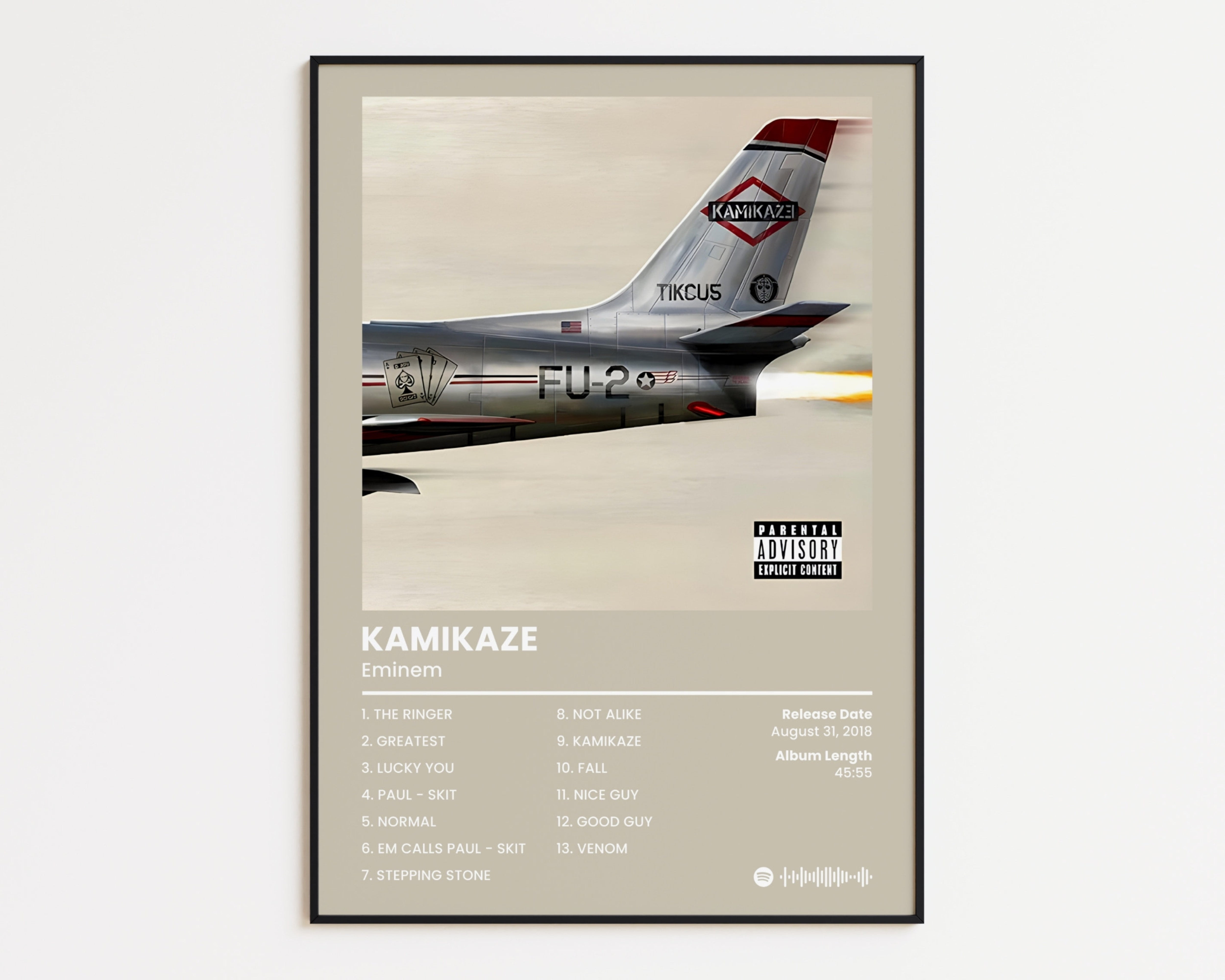 POSTER Eminem Cover Poster, Kamikaze Print, Classics Rap Poster, Hip ...