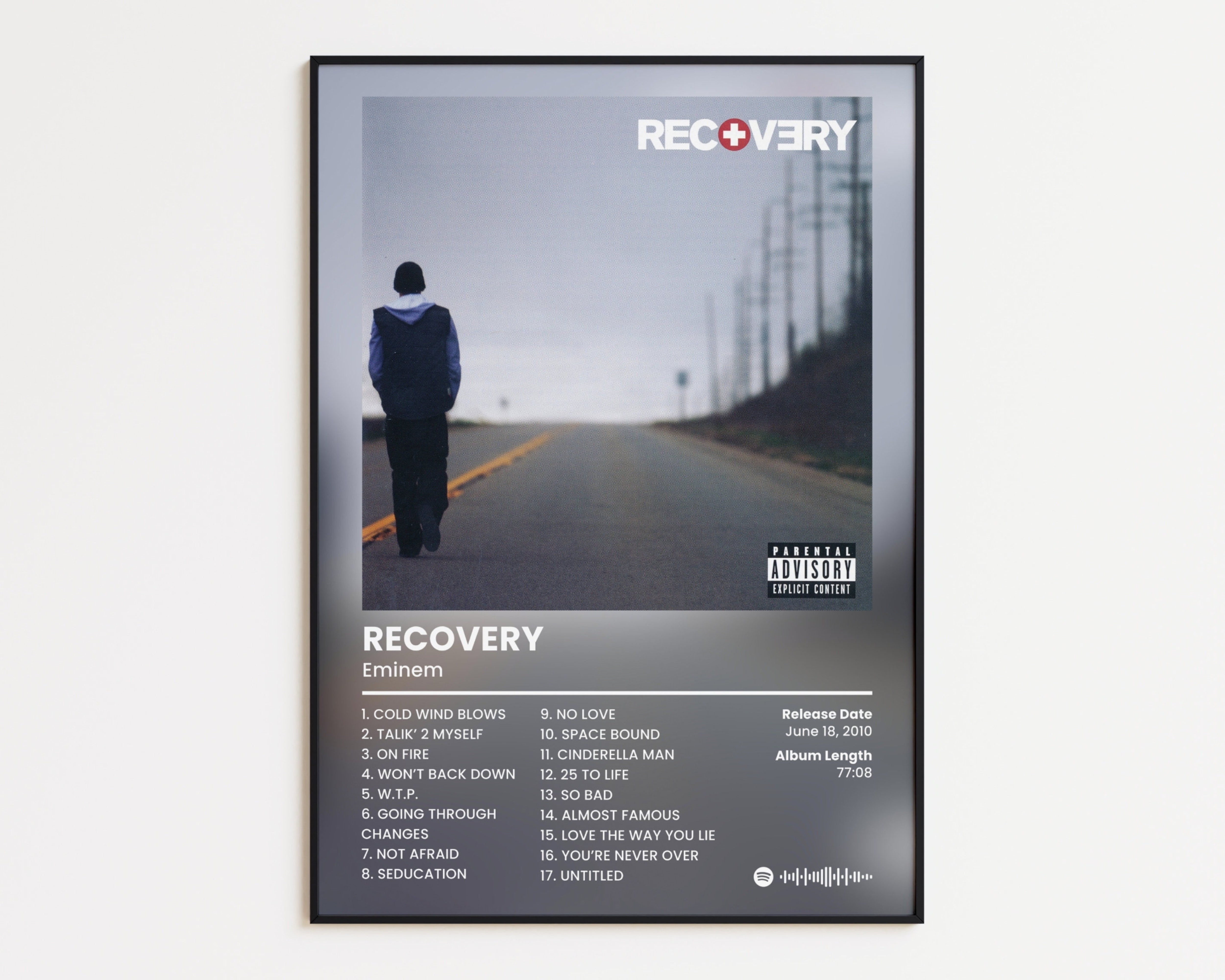 POSTER Eminem Cover Poster, Recovery Print, Classics Rap Poster, Hip ...