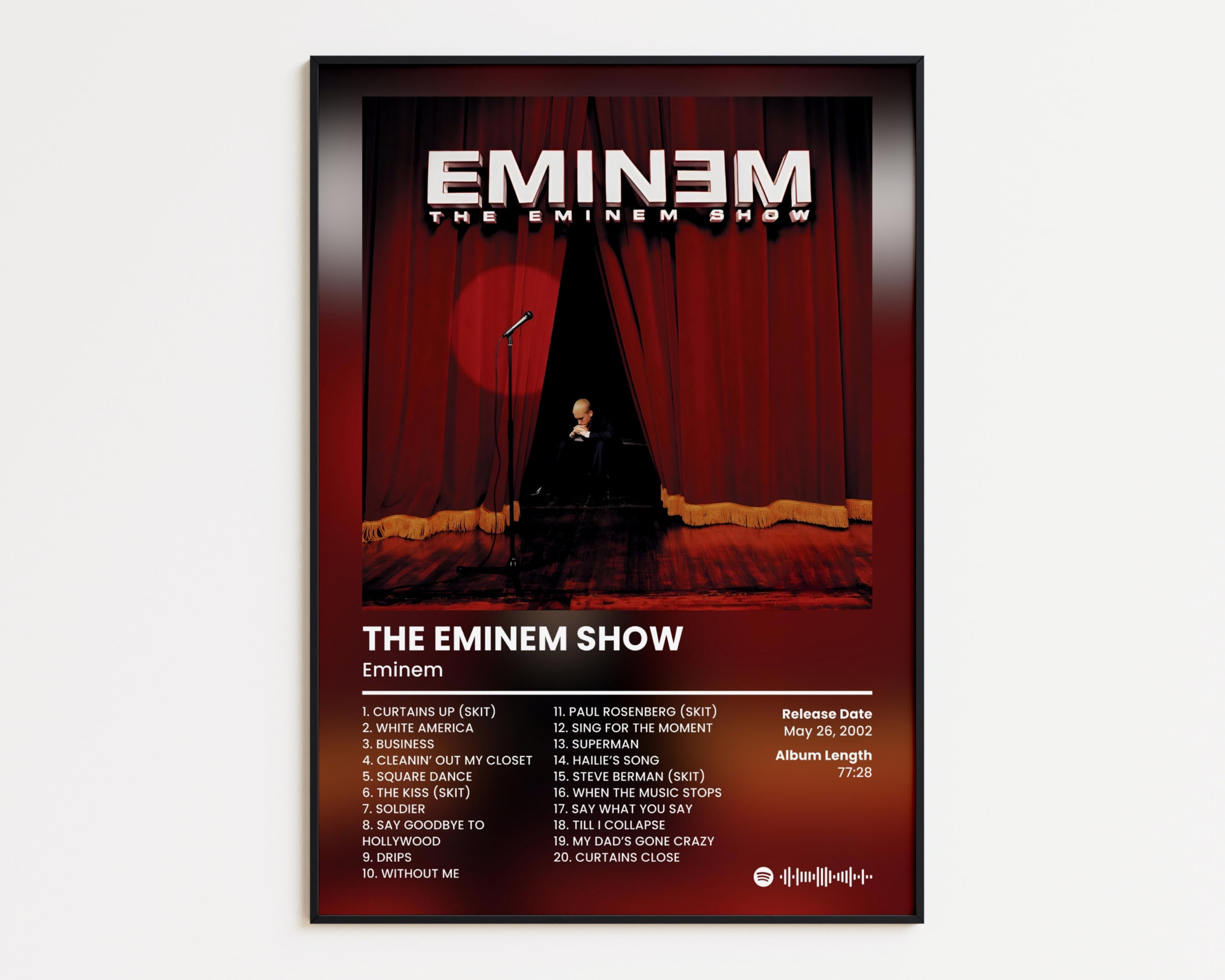 POSTER Eminem Cover Poster, The Eminem Show Print, Classics Rap Poster ...