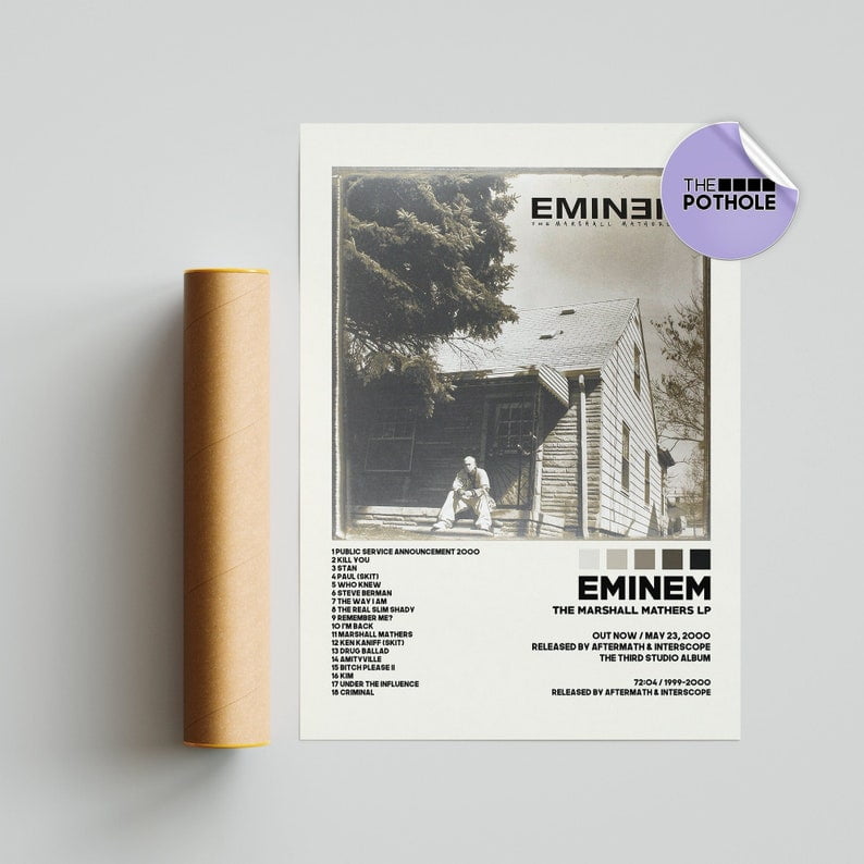 POSTER Eminem Posters / The Marshall Mathers LP Poster, Album Cover ...