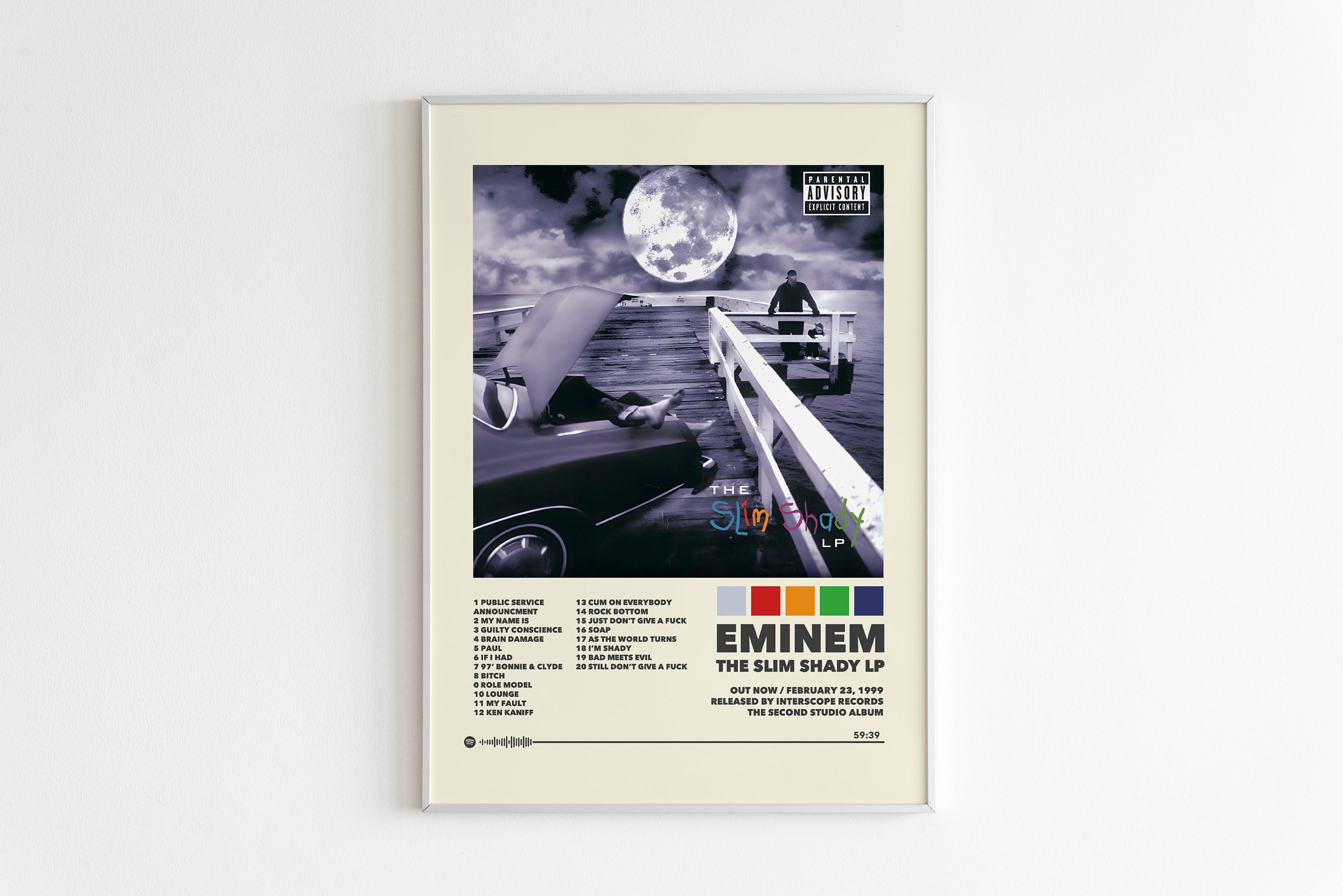 POSTER Eminem Posters / The Slim Shady LP Poster, Album Cover Poster ...