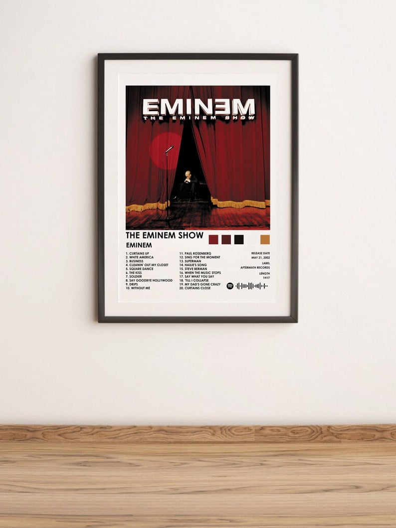 POSTER Eminem | The Eminem Show | Eminem Album | Album Cover Poster ...