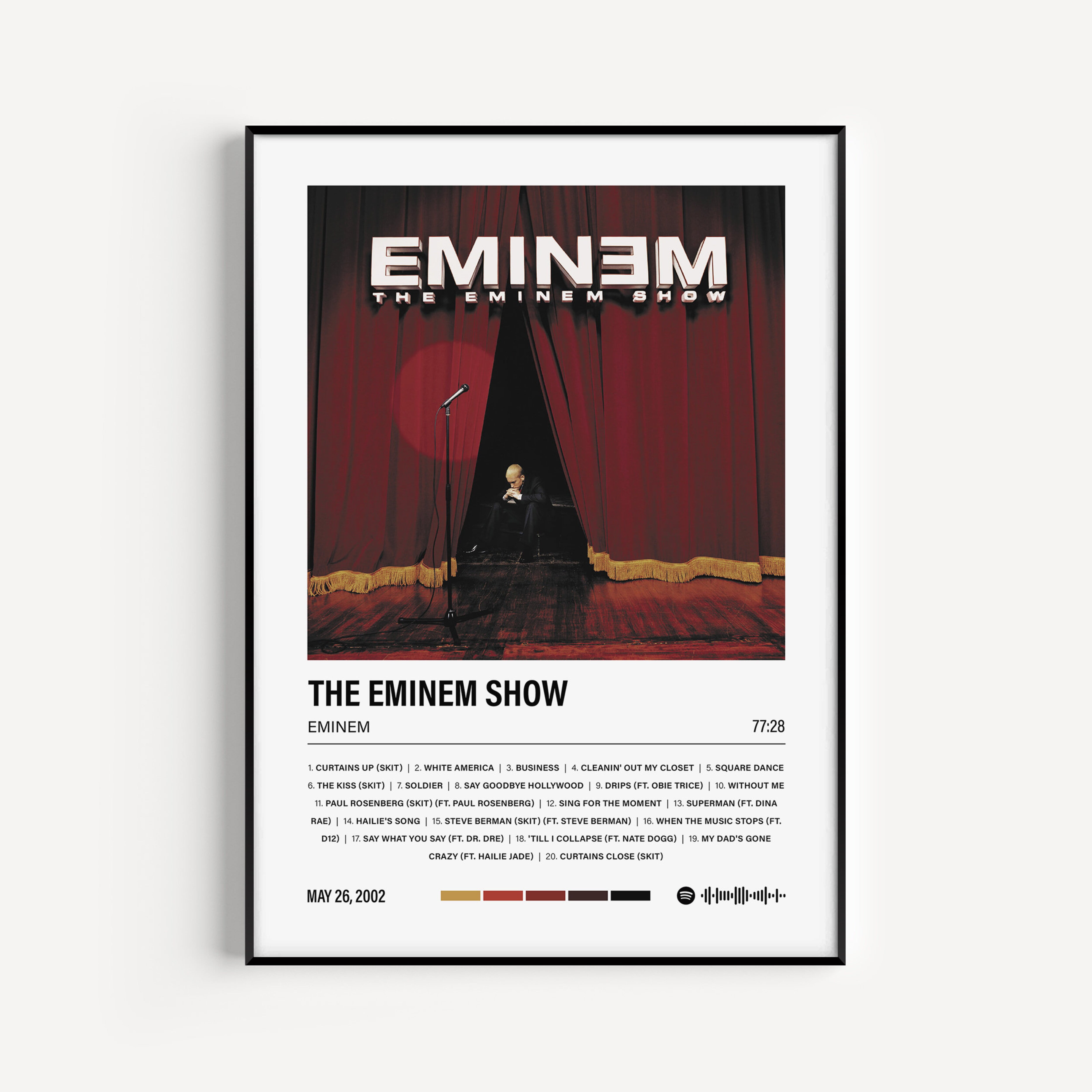 POSTER Eminem | The Eminem Show | The Eminem Show Tracklist | Eminem ...