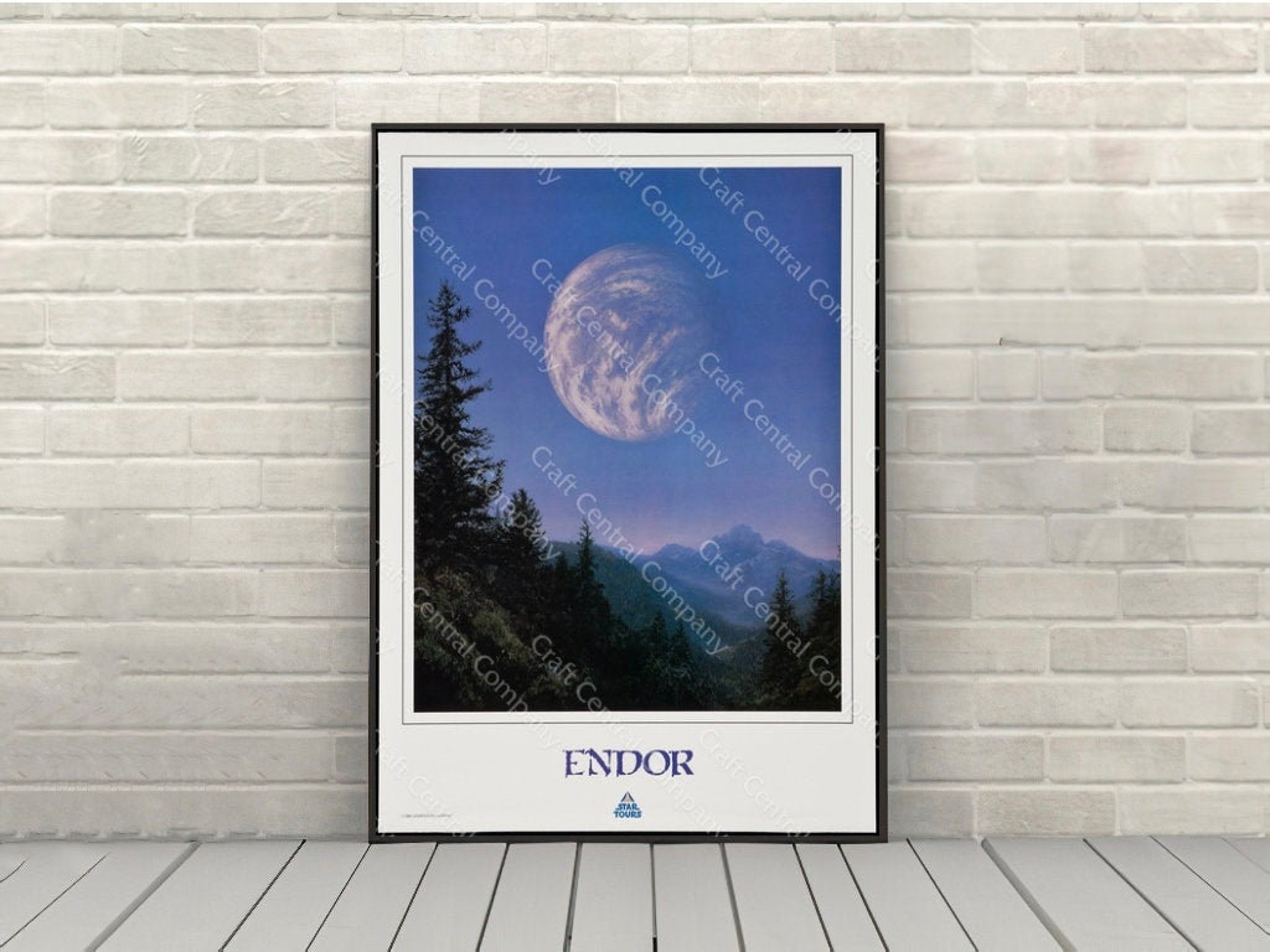 POSTER Endor Poster Star Tour Poster Star Wars Poster Disney Attraction ...