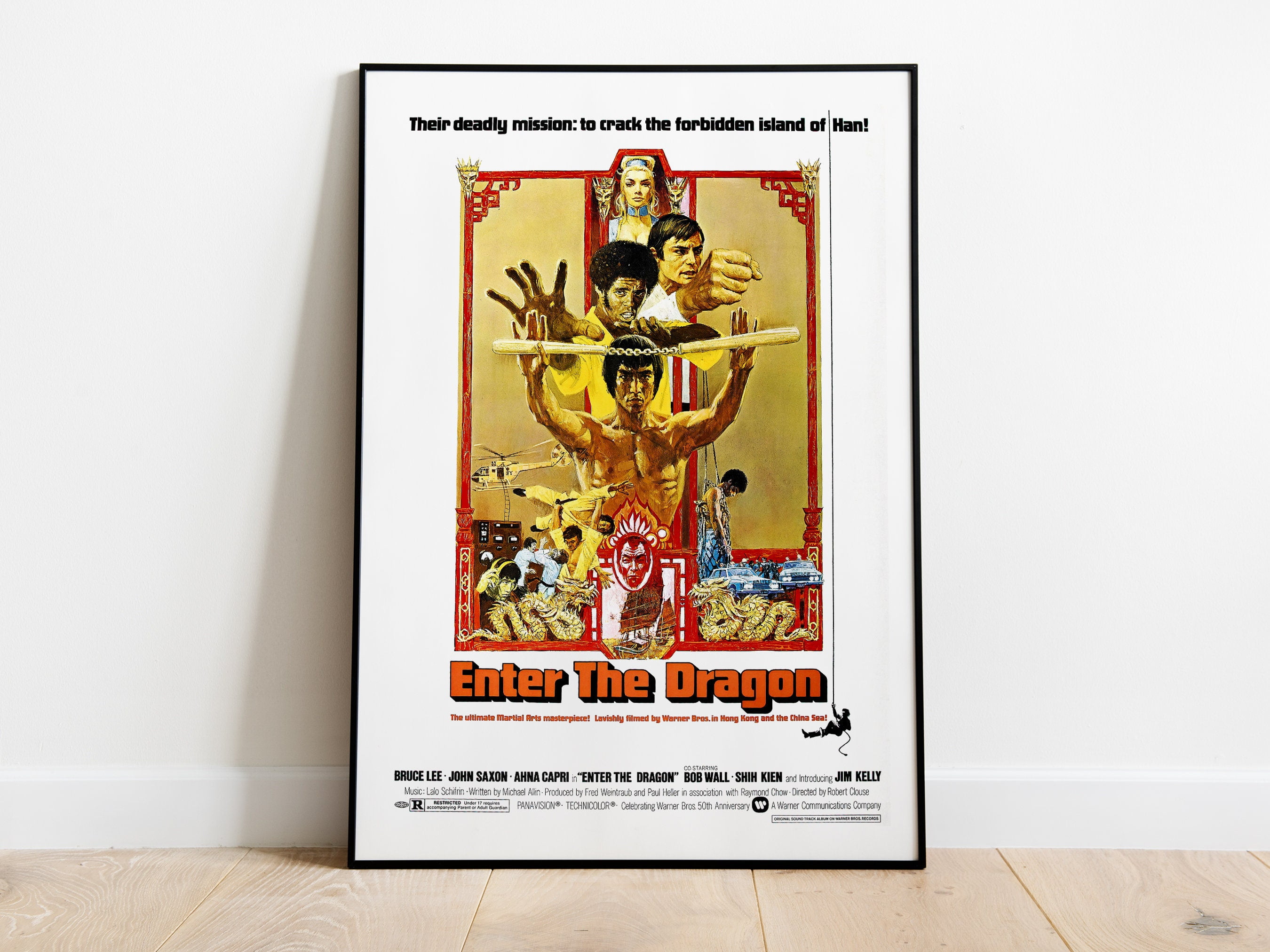 POSTER Enter the Dragon, Robert Clouse, Bruce Lee, John Saxon, 1973 ...