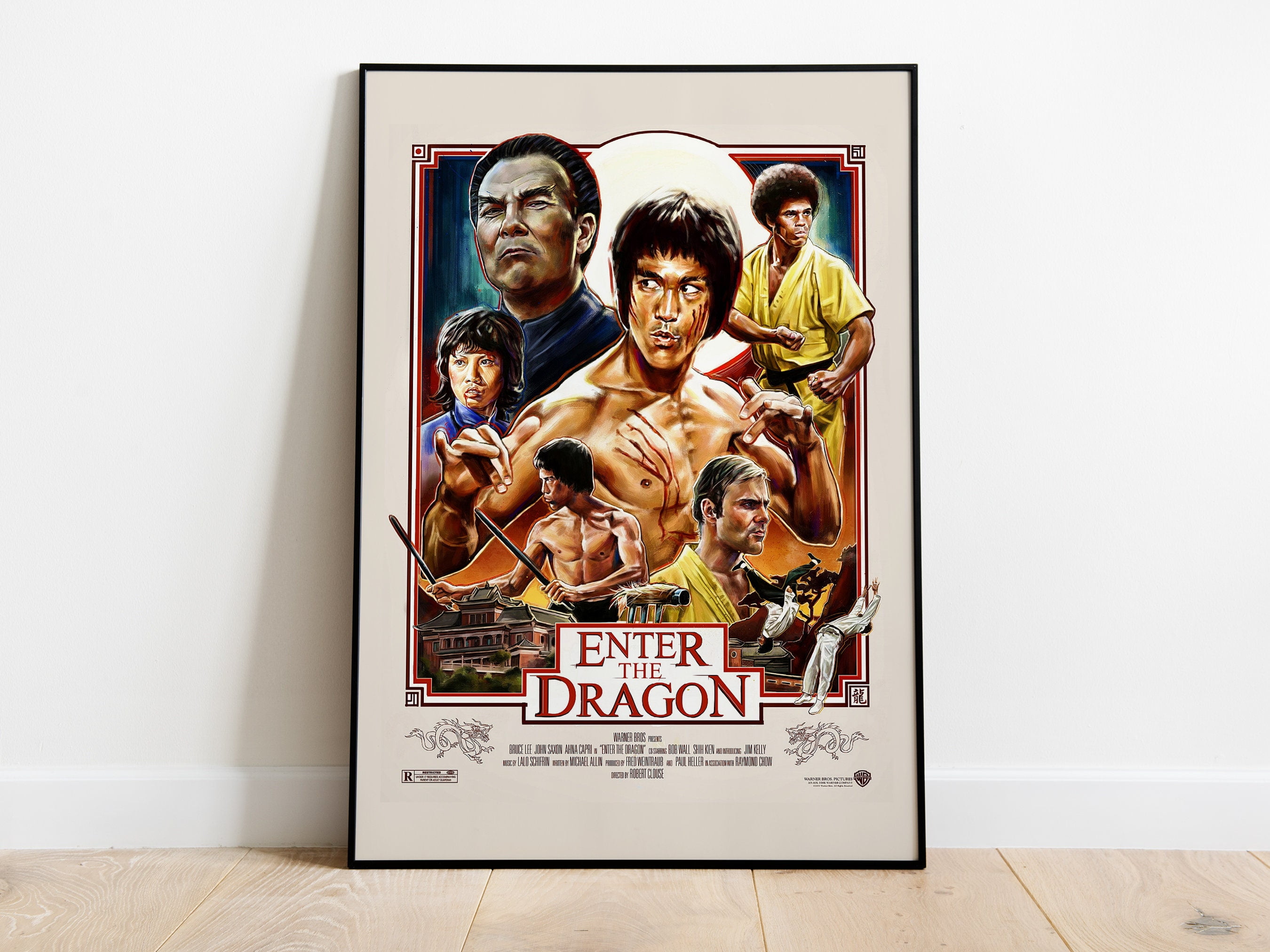 POSTER Enter the Dragon, Robert Clouse, Bruce Lee, John Saxon, 1973 ...
