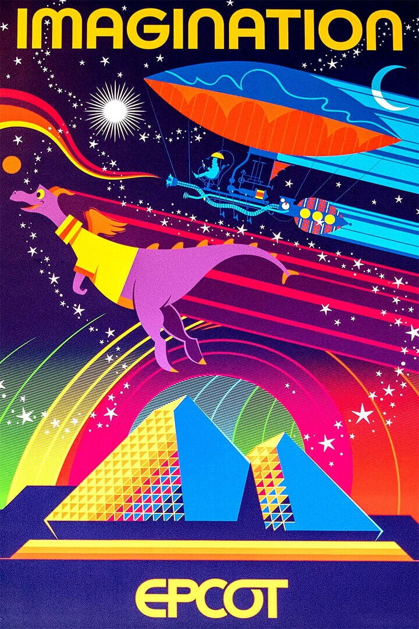 POSTER Epcot Center Attraction Epcot Center Vintage Wall Art Home ...