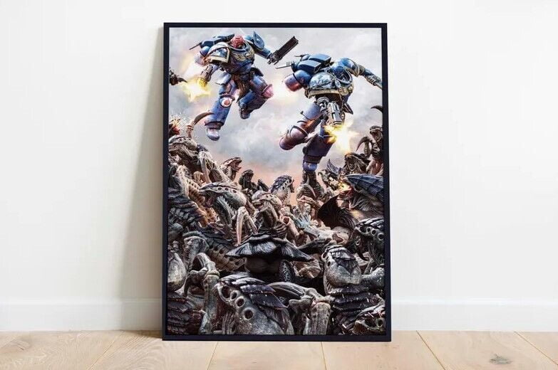 POSTER Epic Sci-Fi Warrior in Power Armor Poster | Game Poster | Video ...