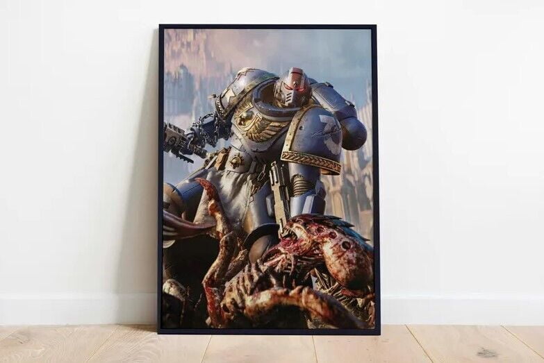 POSTER Epic Sci-Fi Warrior in Power Armor Poster | Game Poster | Video ...