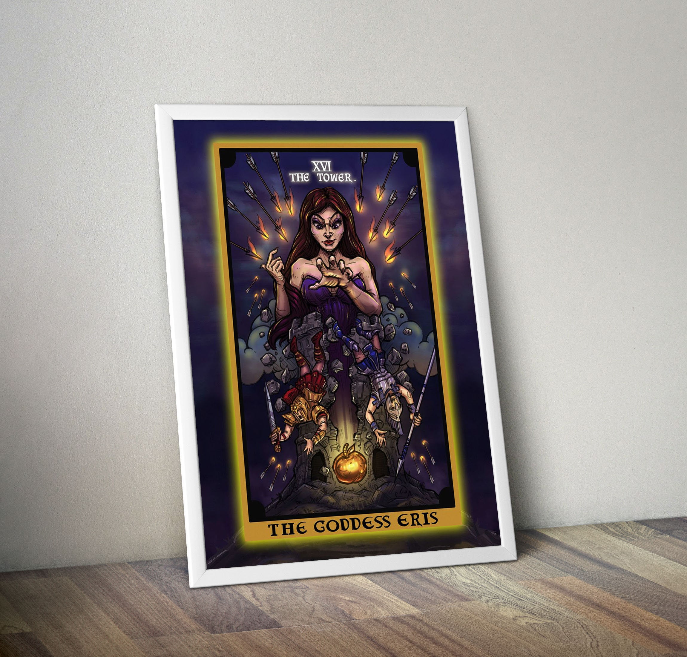 POSTER Eris The Tower Tarot Poster Major Arcana Tarot Poster Tarot Art ...