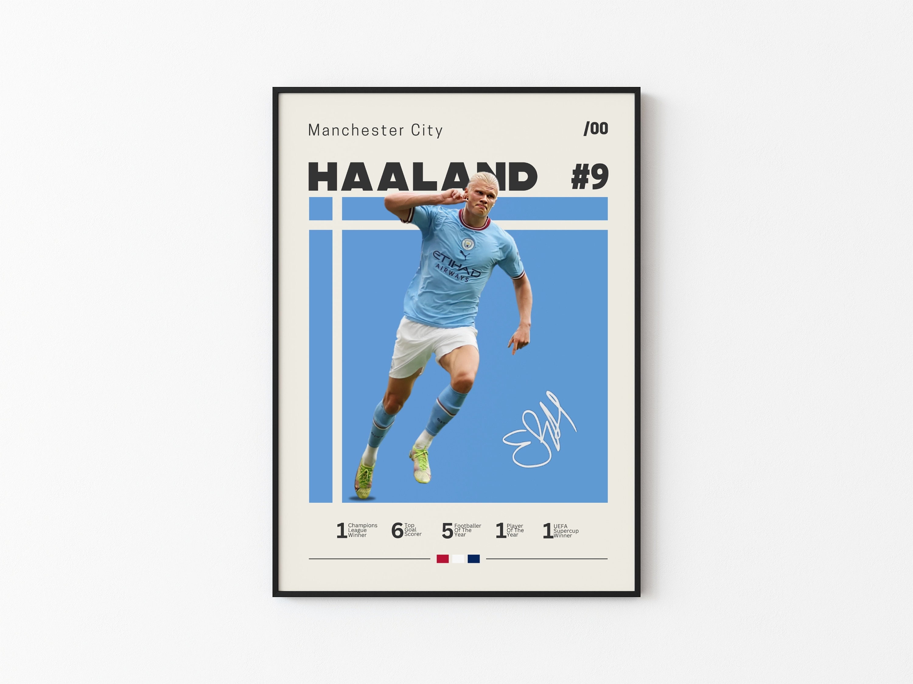 POSTER Erling Haaland Poster, Manchester City Football Print, Football ...