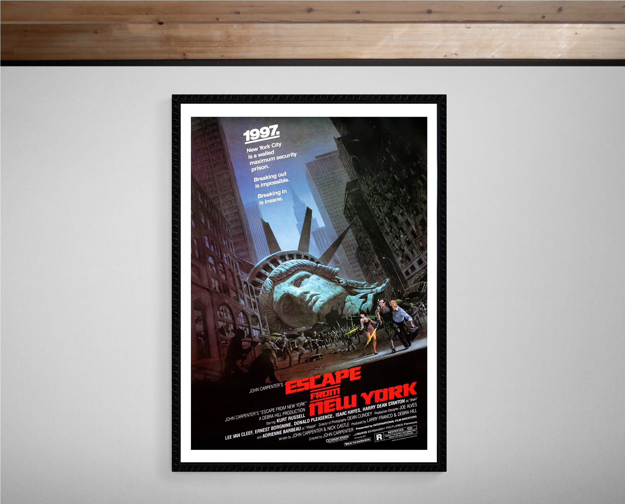 POSTER Escape from New York • 1981 • Giclée Print-UNFRAMED - Walmart.com