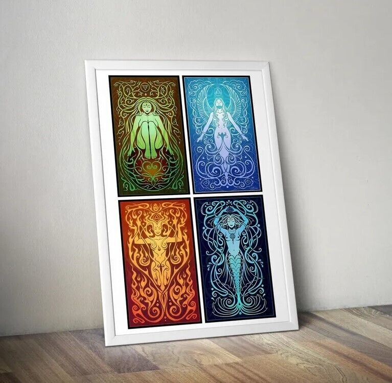 POSTER Eternal Elements | Printable Spiritual Poster | Elemental Poster ...