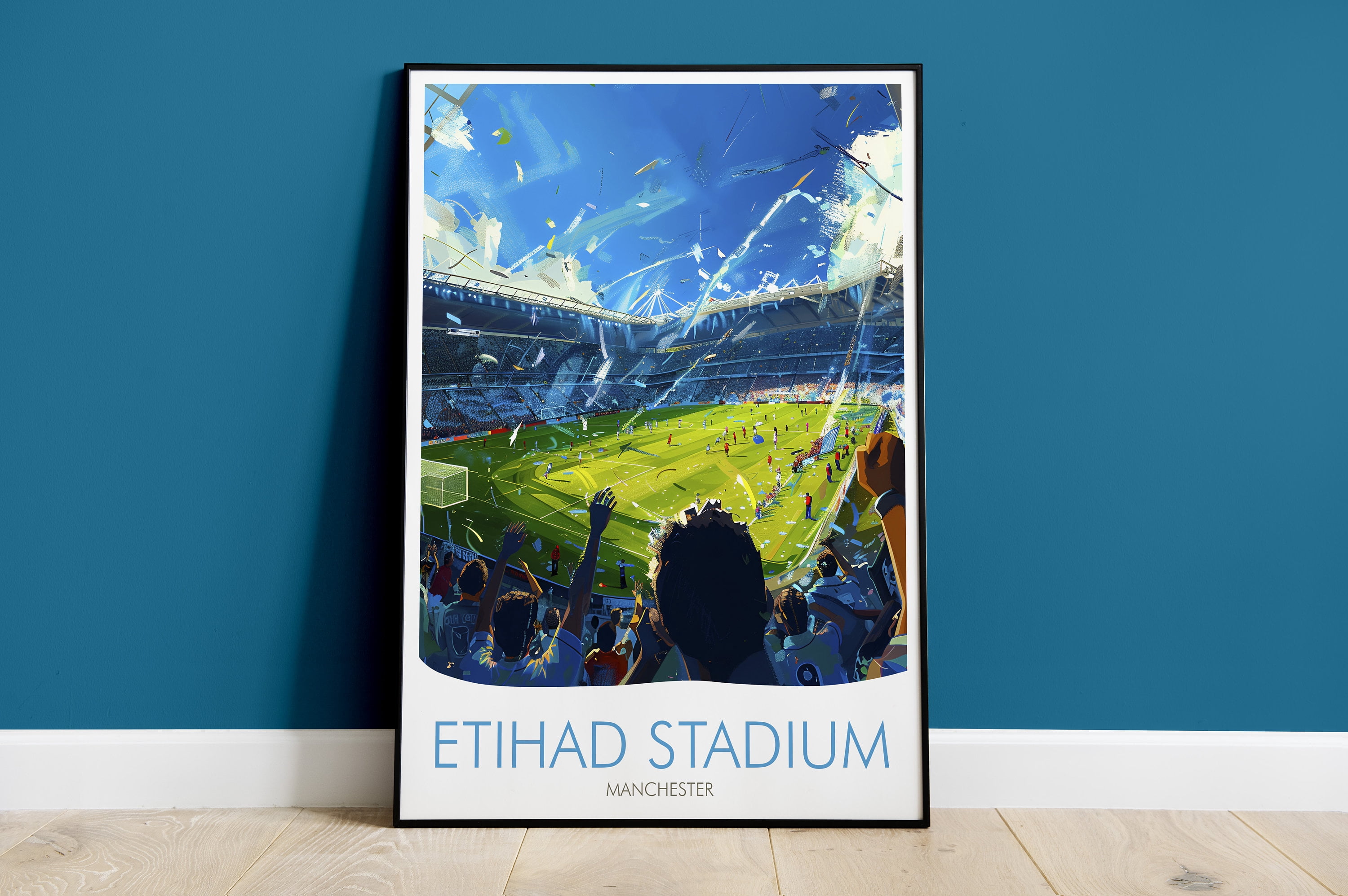 POSTER Etihad Stadium Print - Manchester, Football Poster, Travel ...