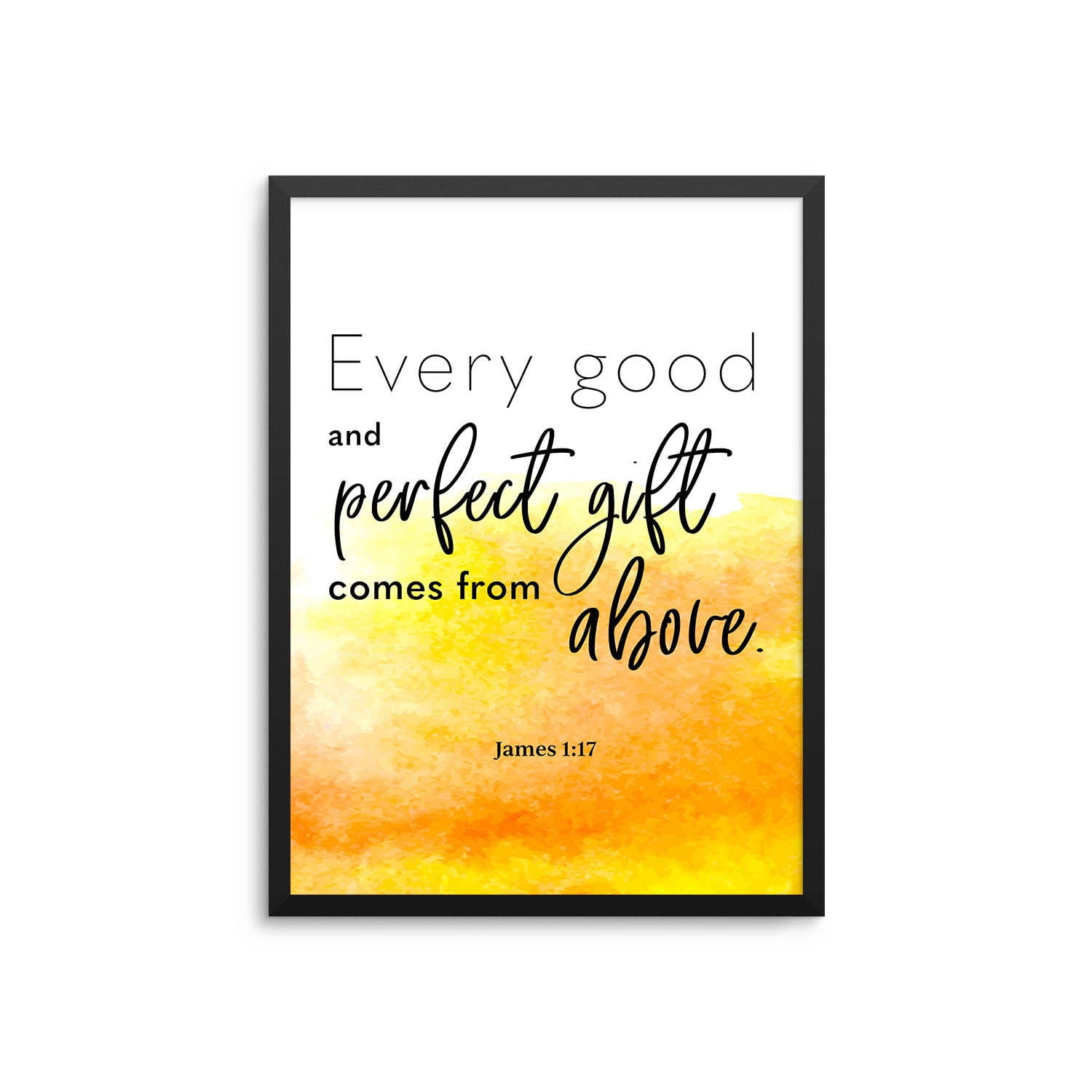 POSTER Every Good And Perfect Gift Comes From Above Poster - Bible ...