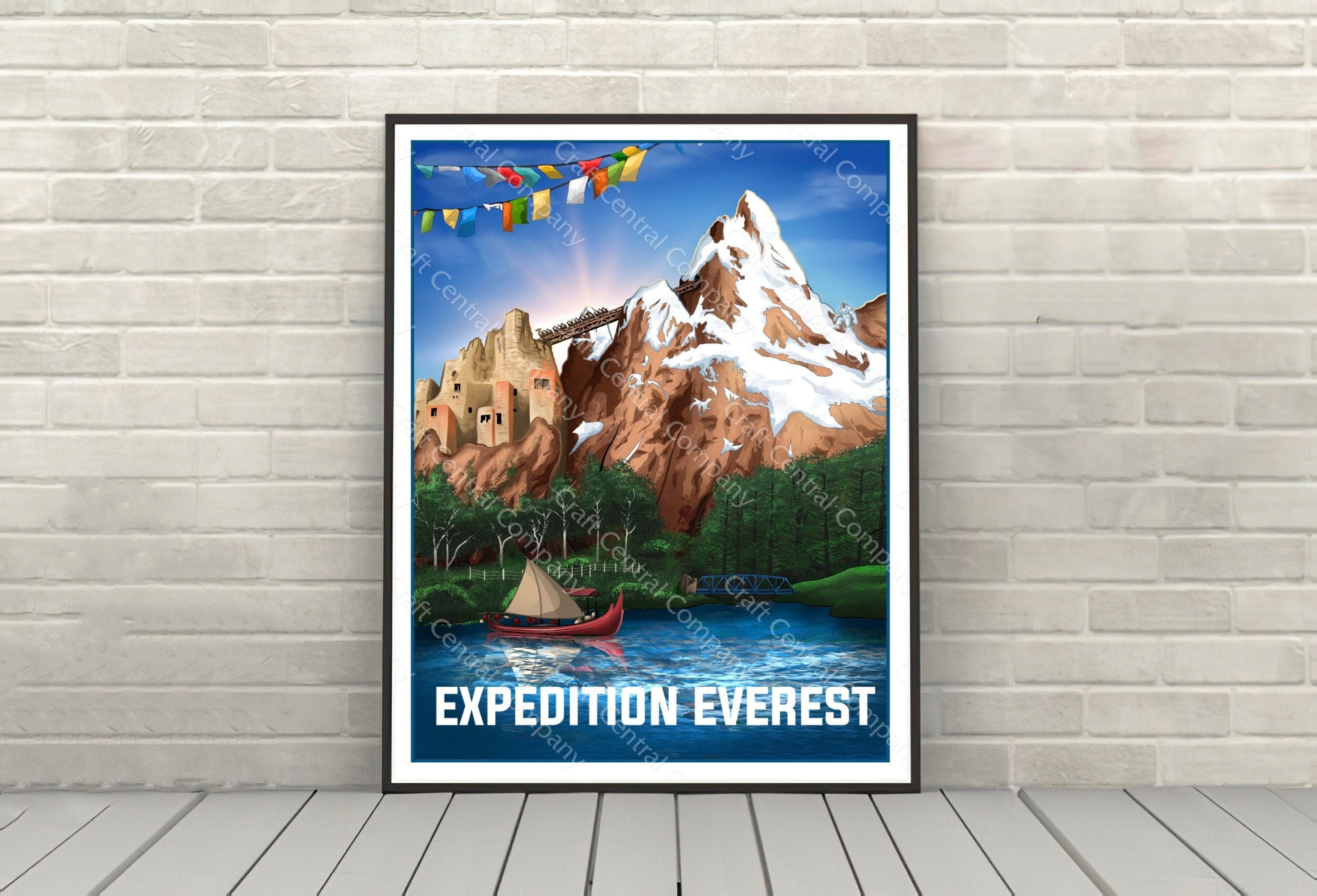 POSTER Expedition Everest Poster Animal Kingdom Poster Disney ...