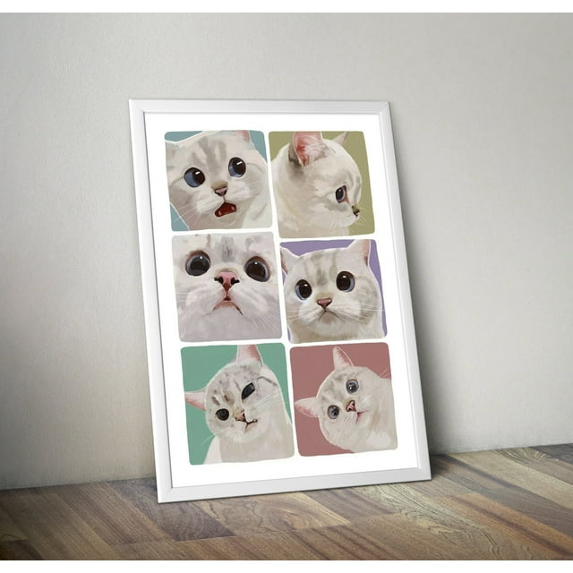 POSTER Expressive Cat Meme,Cat Meme Poster, Cute Cat,Meme, Funny ...