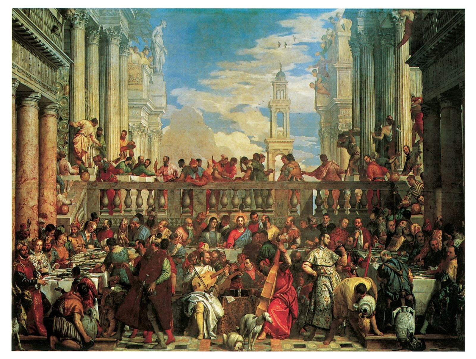 POSTER Extended last supper.crowded table.POSTER.decor Home Office art ...