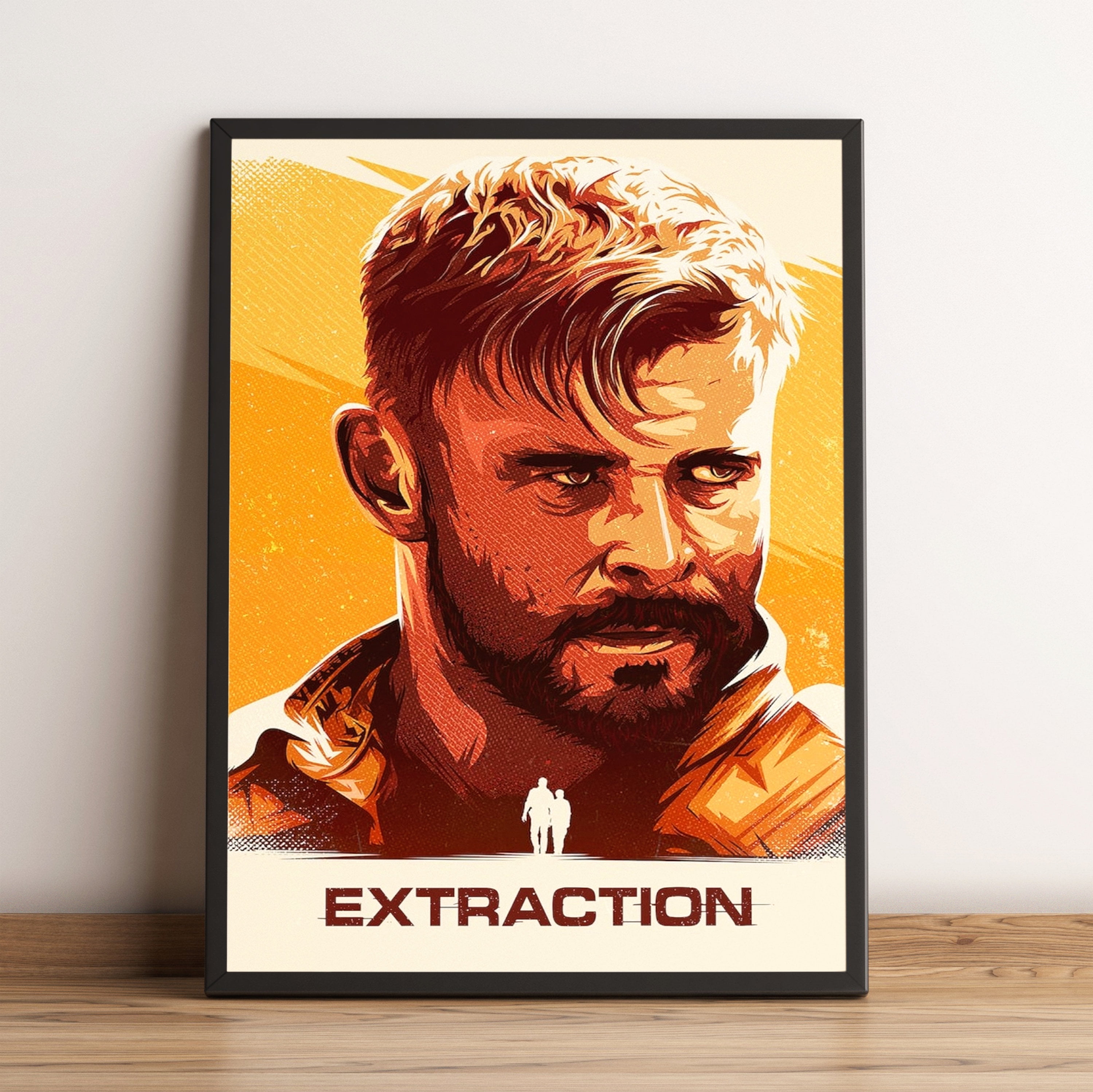 POSTER Extraction Poster, Chris Hemsworth Wall Art, David Harbour Movie ...