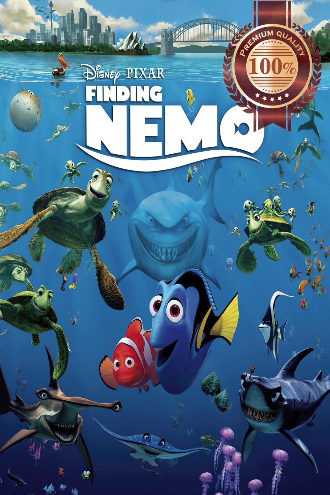 POSTER FINDING NEMO DISNEY 2003 V2 OFFICIAL ORIGINAL CINEMA MOVIE PRINT ...